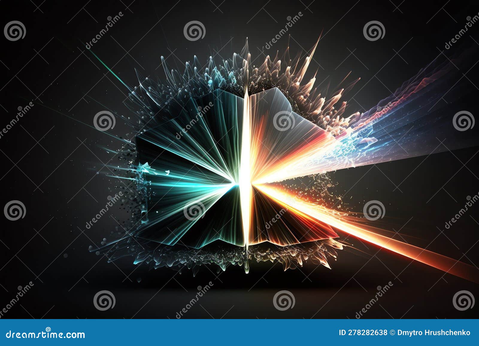 Laser Beams Light Effect on Black Background. Laser Rays Abstract ...