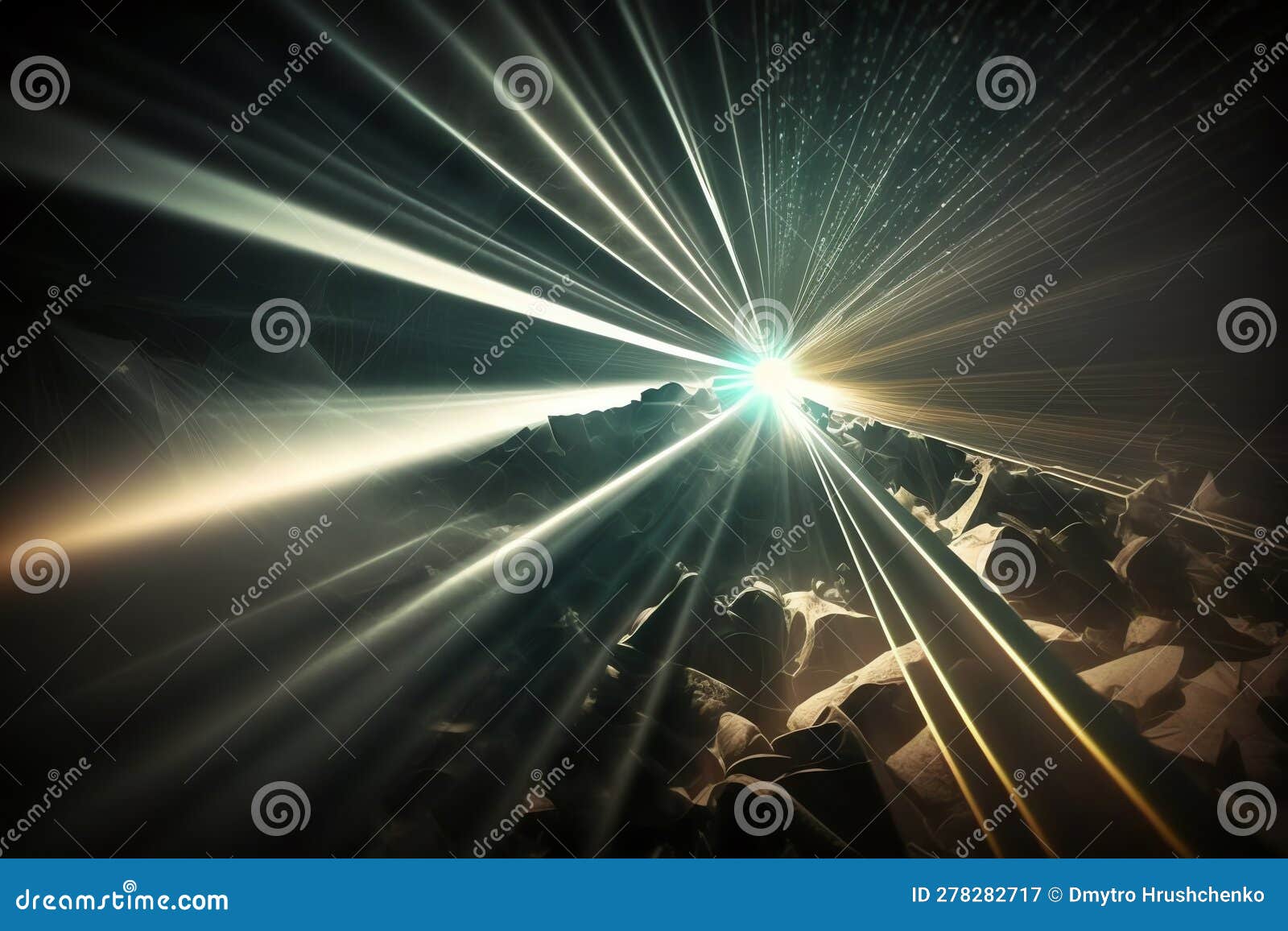 Laser Beams Light Effect on Black Background. Laser Rays Abstract ...