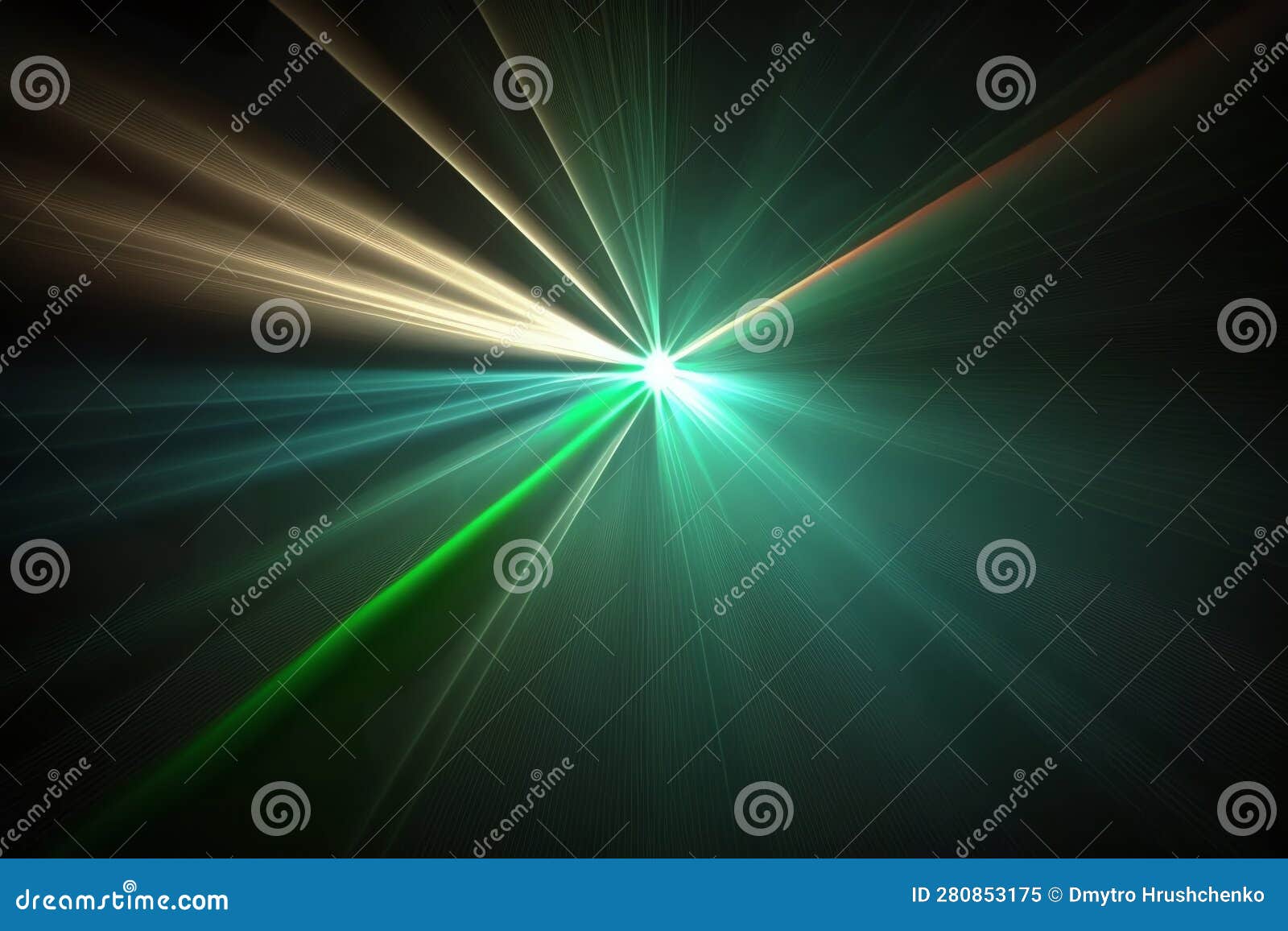 Laser Beams Light Effect on Black Background. Laser Rays Abstract ...
