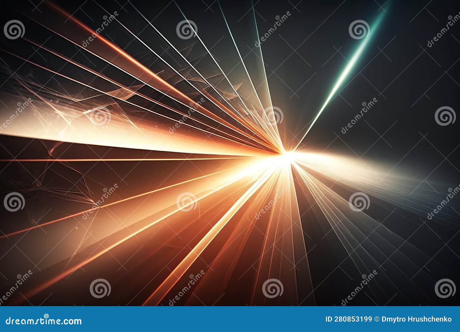 Laser Beams Light Effect on Black Background. Laser Rays Abstract ...