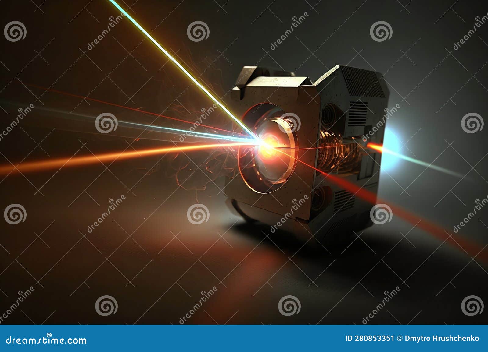 Laser Beams Light Effect on Black Background. Laser Rays Abstract ...