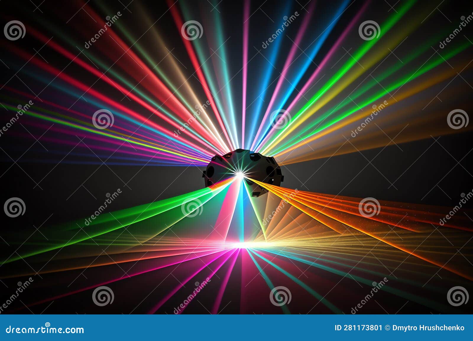 Laser Beams Light Effect on Black Background. Laser Rays Abstract ...