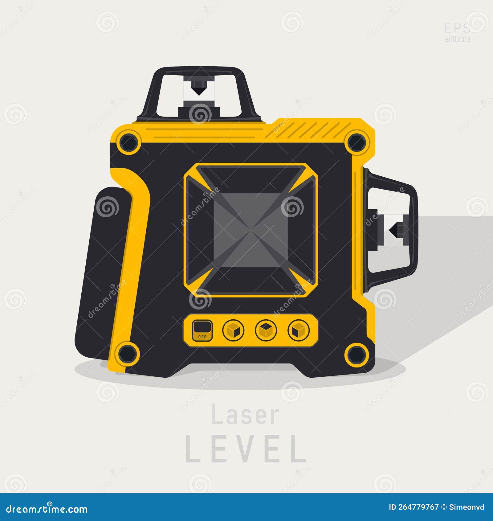 Laser Building Level. Engineering Measuring Equipment. Modern Device ...