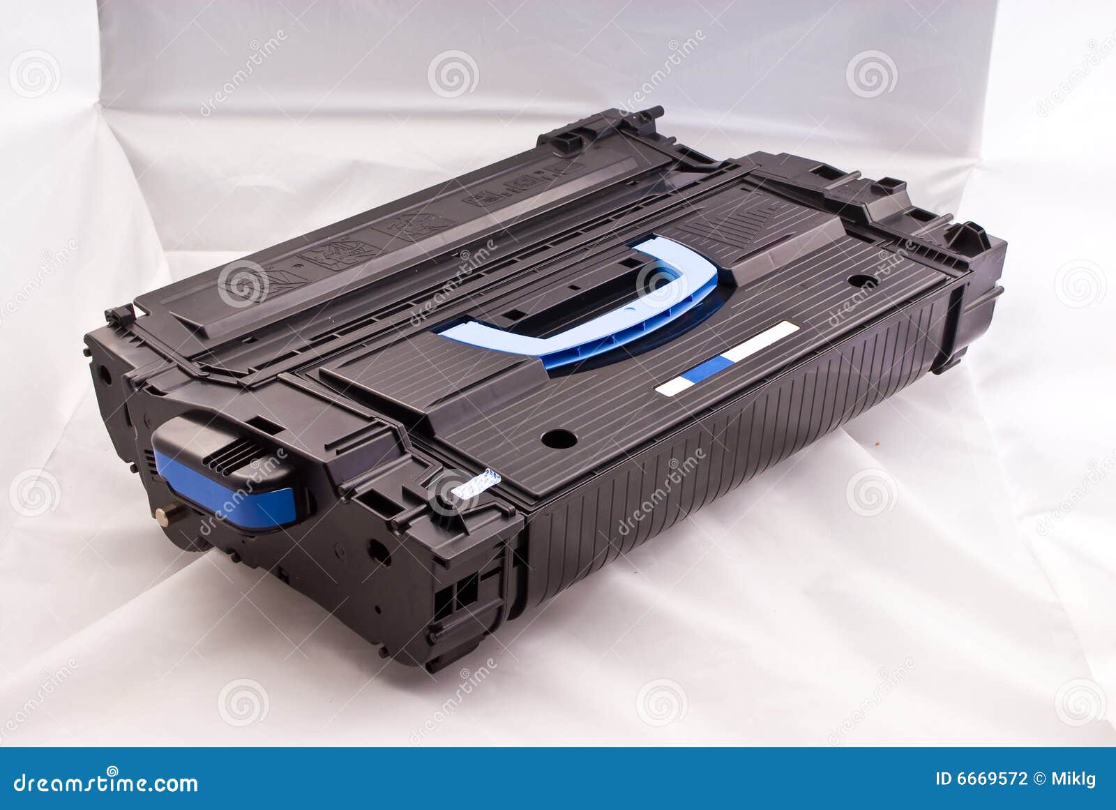 Laser Cartridge with Blue Handle Stock Photo - Image of print, office ...