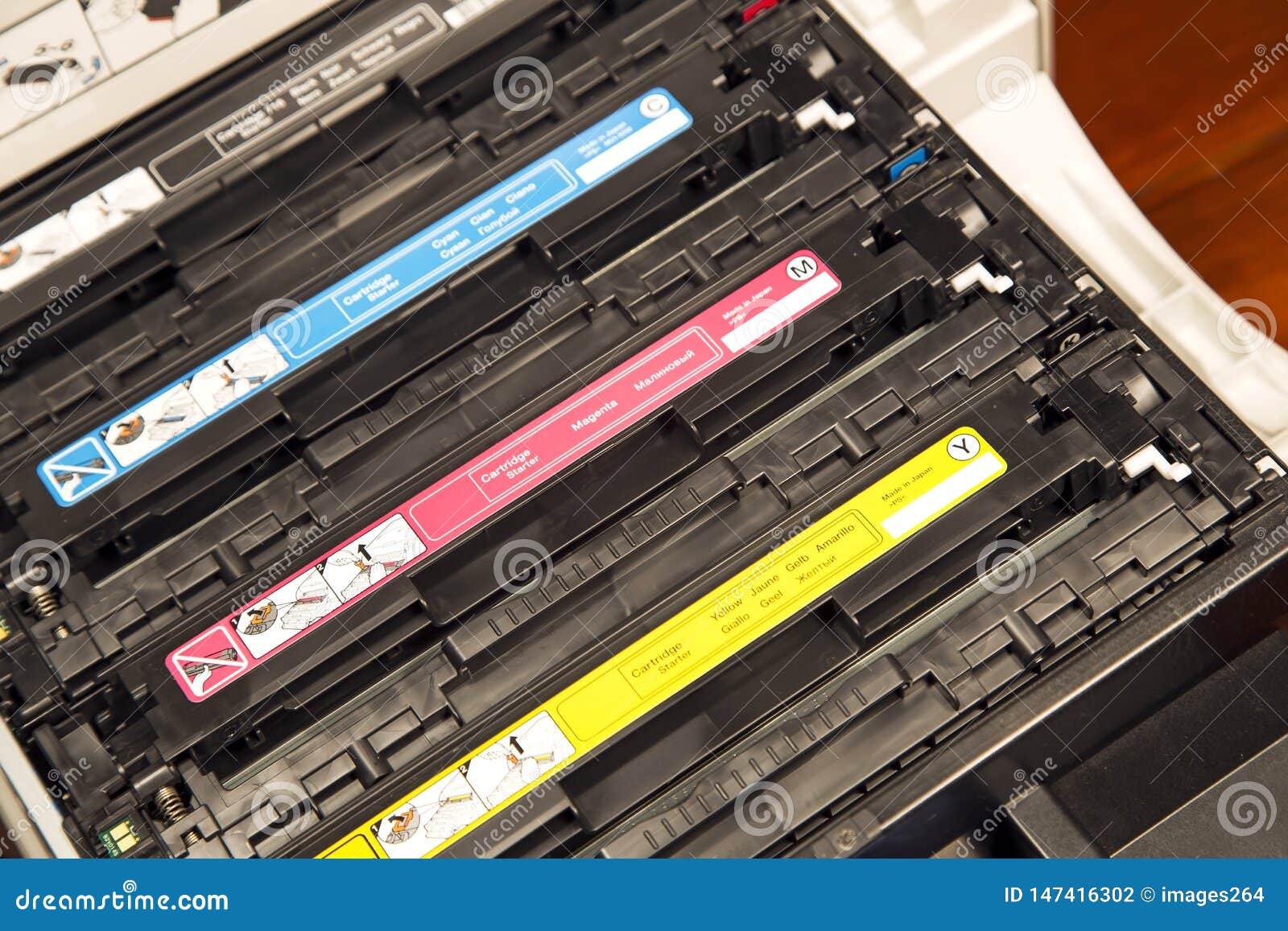 Laser cartridges stock photo. Image of closeup, printer - 147416302