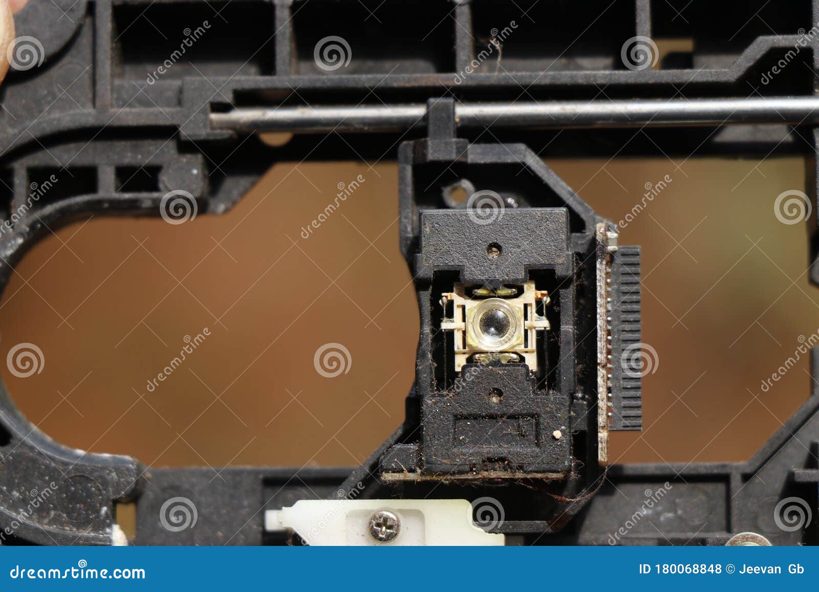 Laser of the CD-ROM Drive Close-up View Stock Photo - Image of modern ...