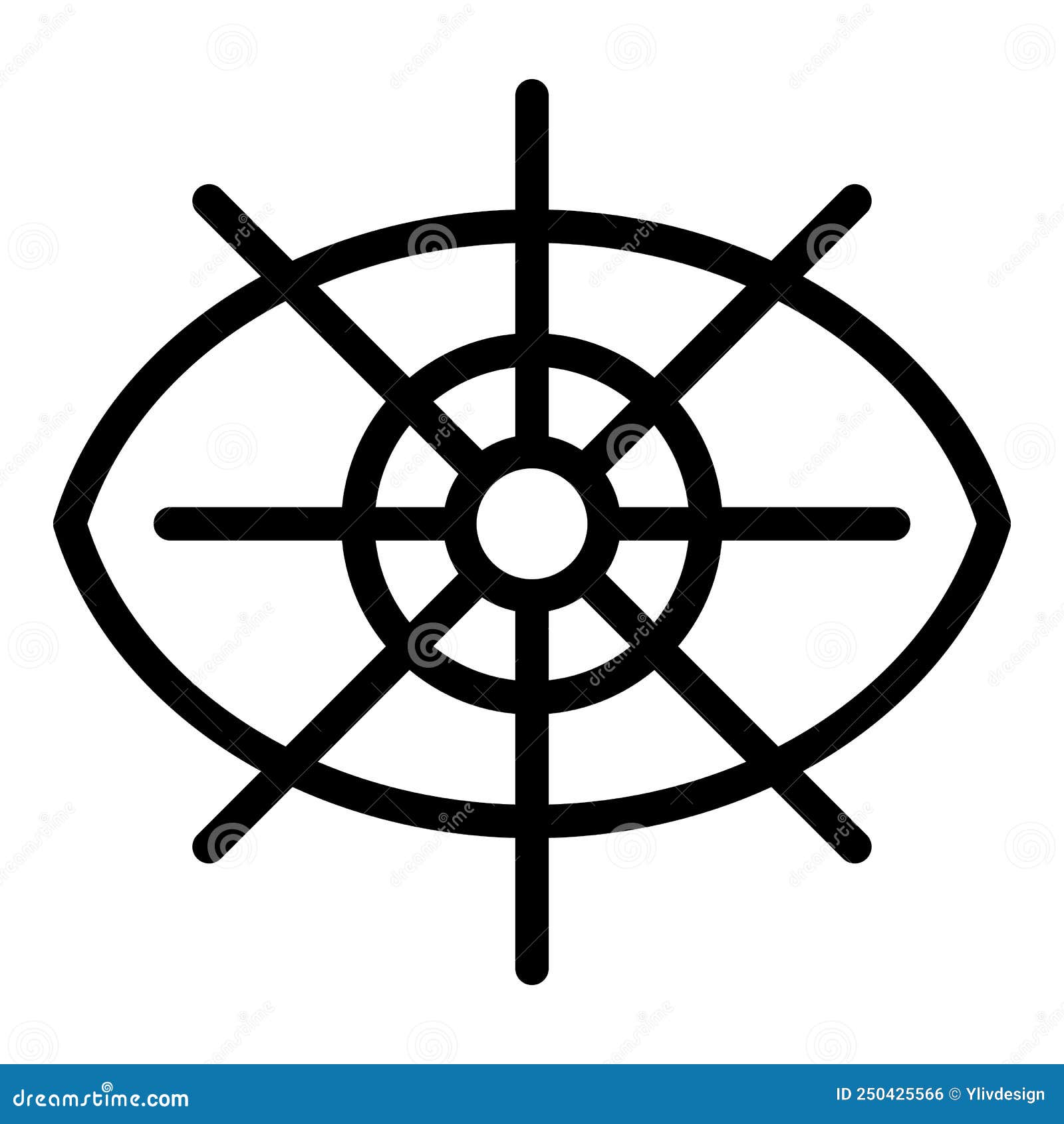 Laser Correction Icon Outline Vector. Eye Drop Stock Vector ...