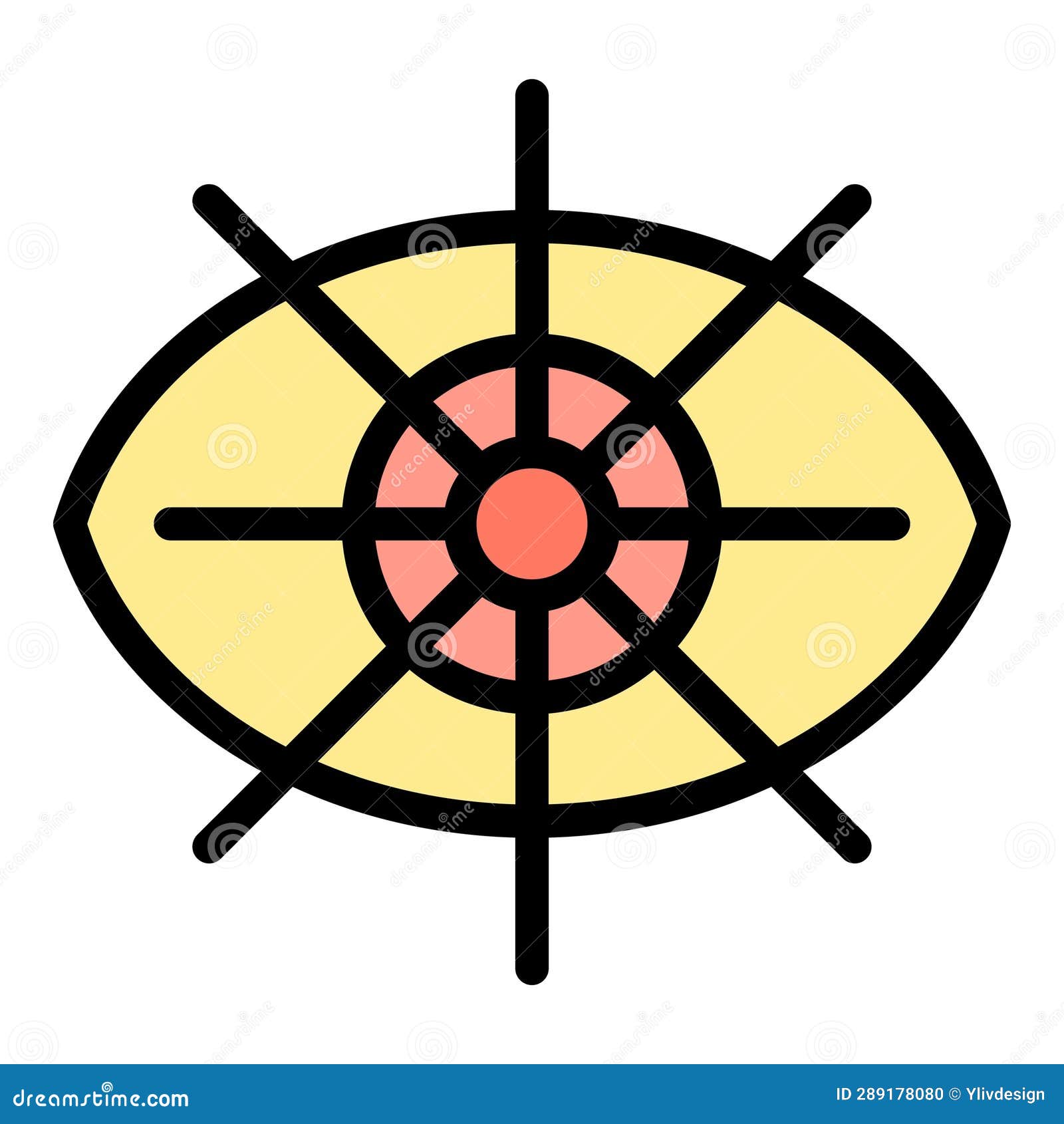 Laser Correction Icon Vector Flat Stock Vector - Illustration of ...