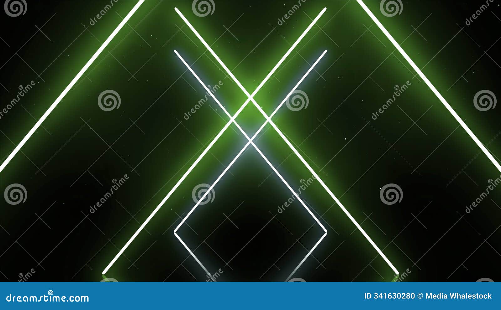 Laser Cross with Synchronous Motion of Lines. Flare Light Effect. Stock ...