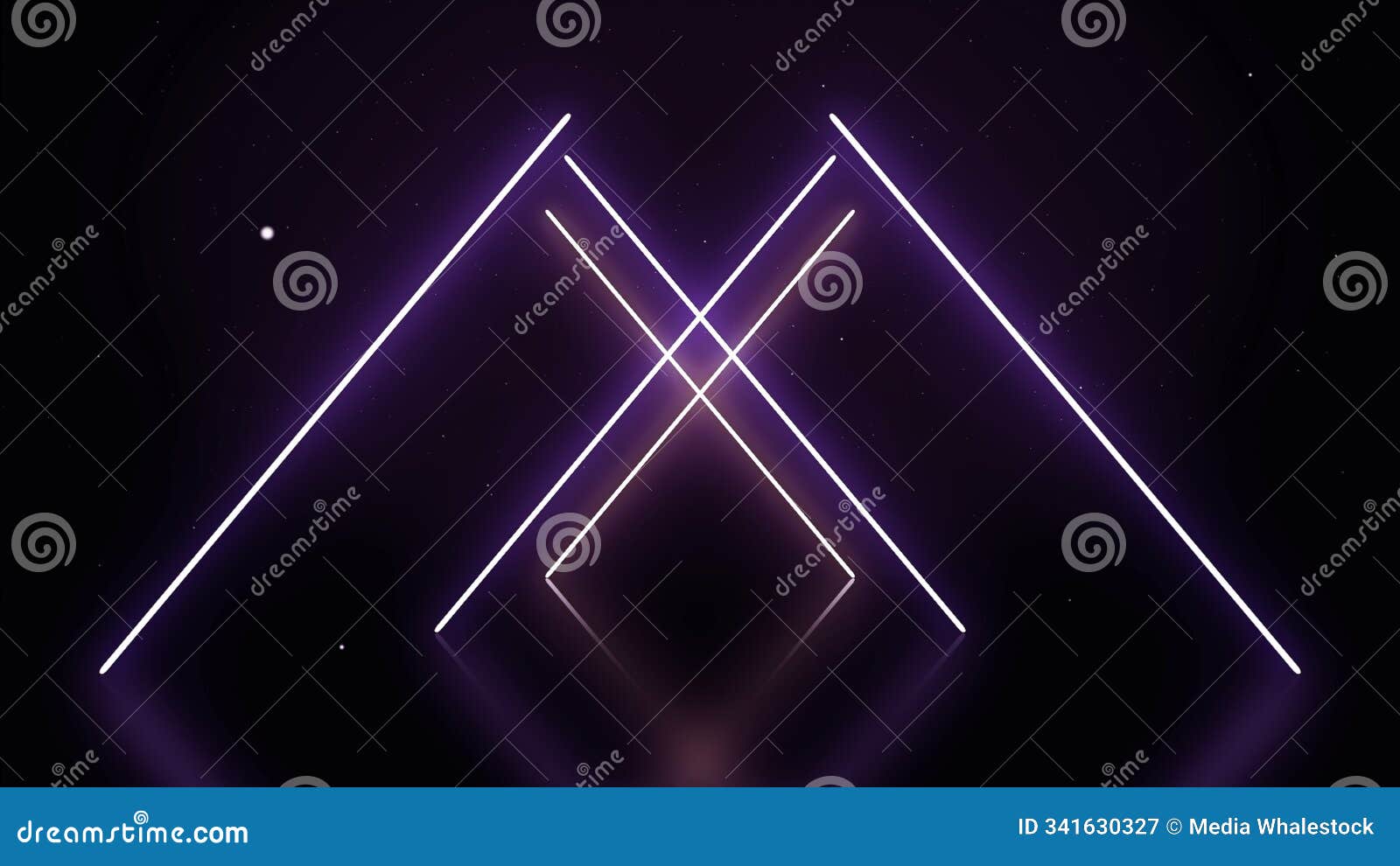 Laser Cross with Synchronous Motion of Lines. Flare Light Effect. Stock ...