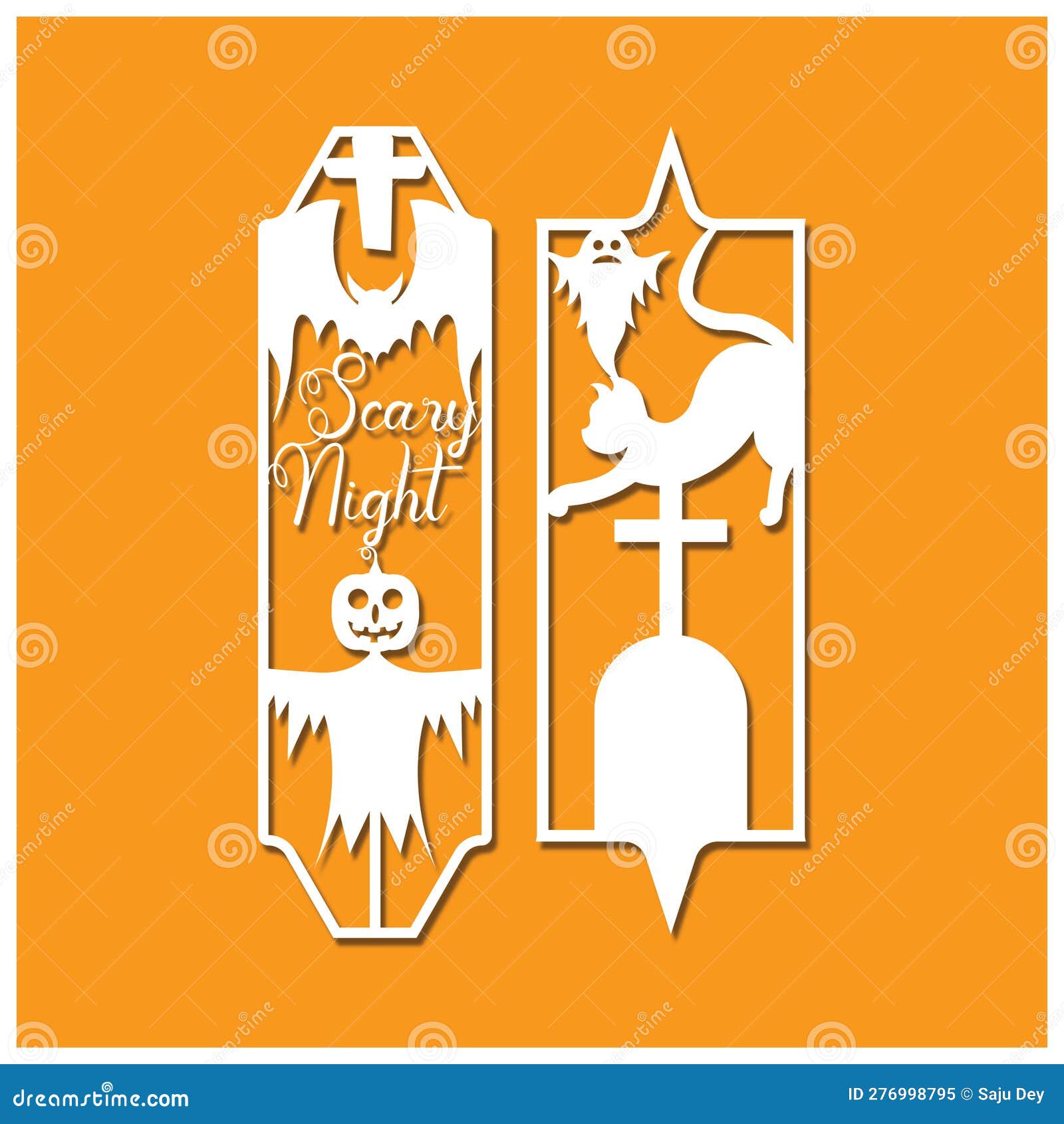 Laser Cut Die and Decorative Panel Bookmark Patterns. Set of Bookmarks ...