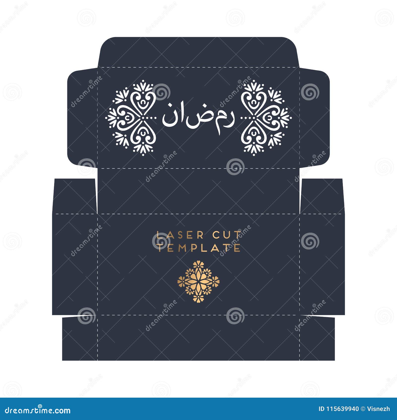 Laser cut islamic pattern stock vector. Illustration of lasercut ...