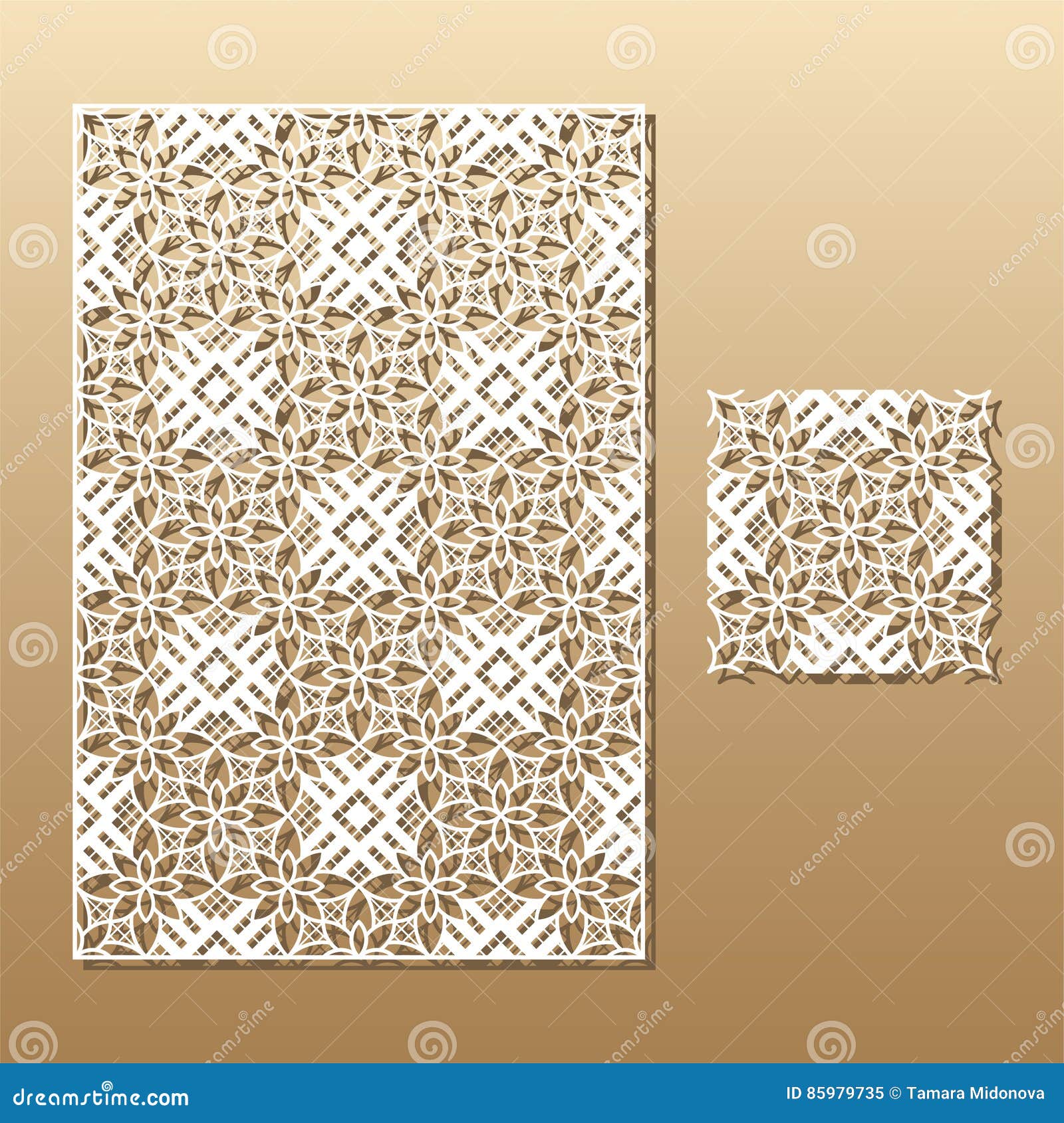 Laser cut lace pattern stock vector. Illustration of greeting - 85979735