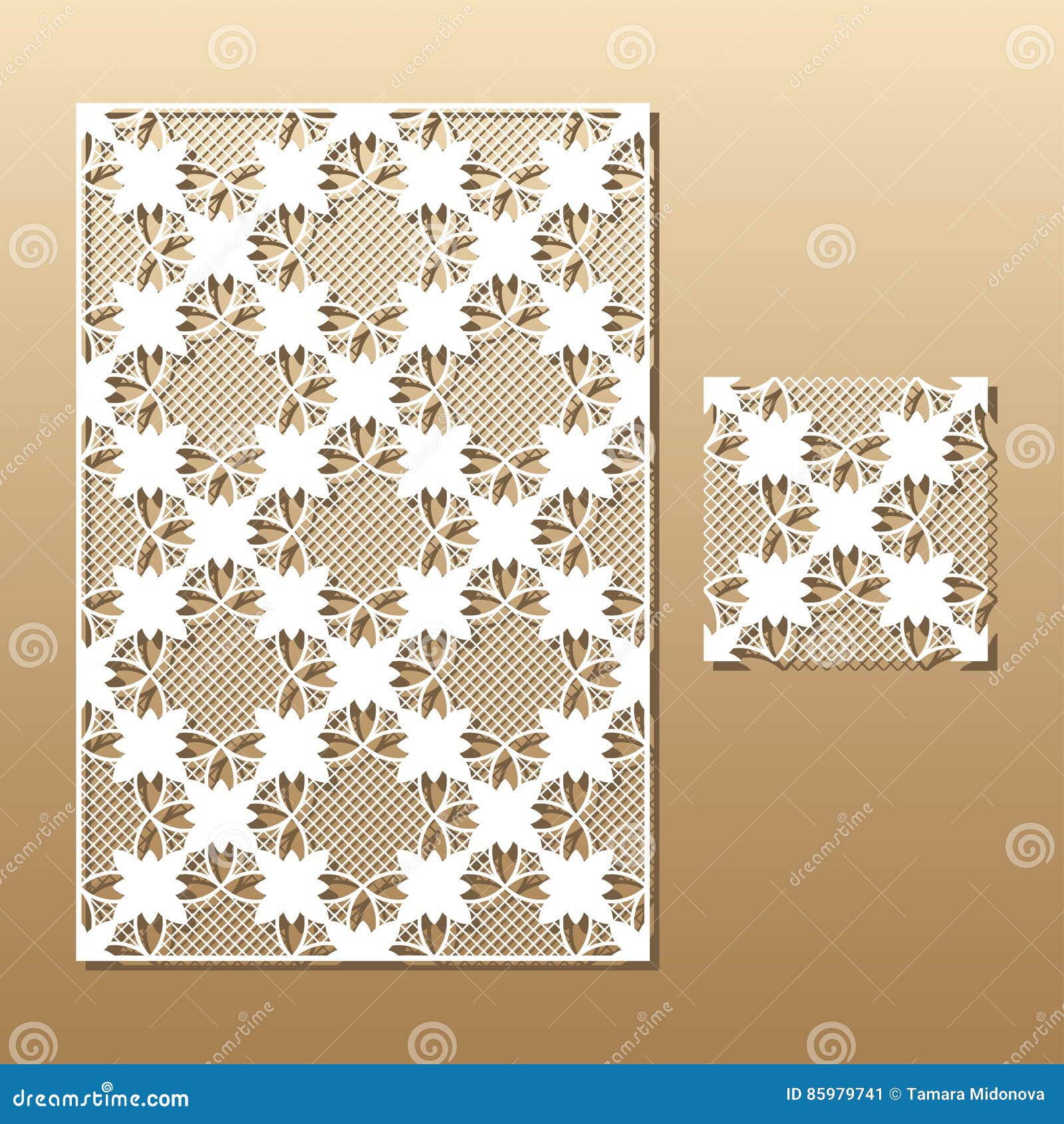 Laser cut lace pattern stock vector. Illustration of background - 85979741