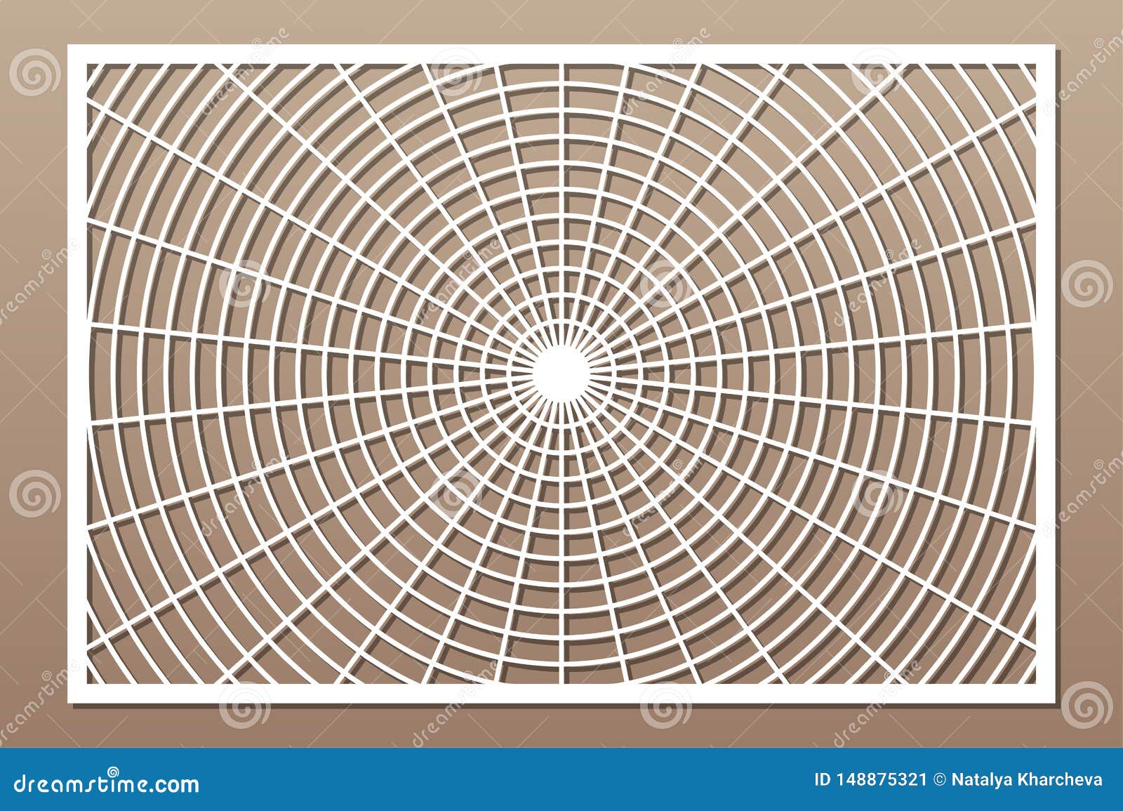 Laser Cut Panel. Decorative Card for Cutting. Geometry Line Pattern ...