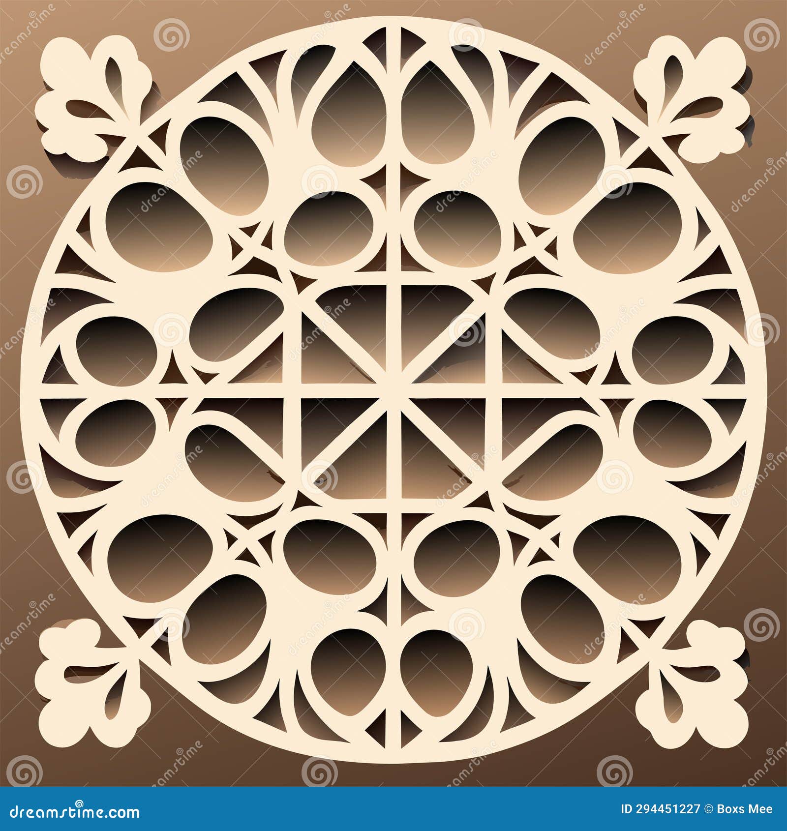Laser Cut Panel. Decorative Element for Laser Cutting. Vector ...
