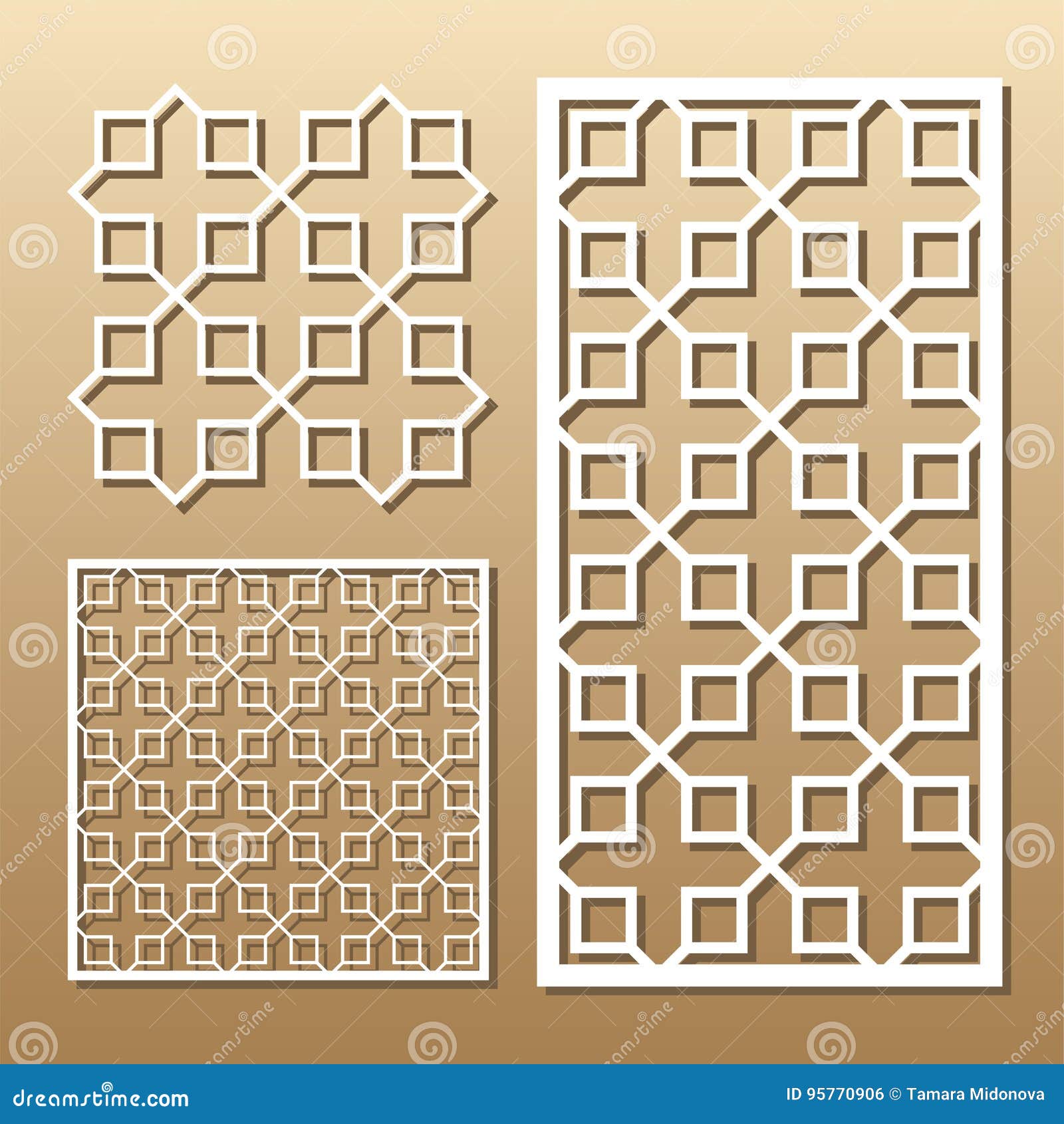 Laser cut panel stock vector. Illustration of interior - 95770906
