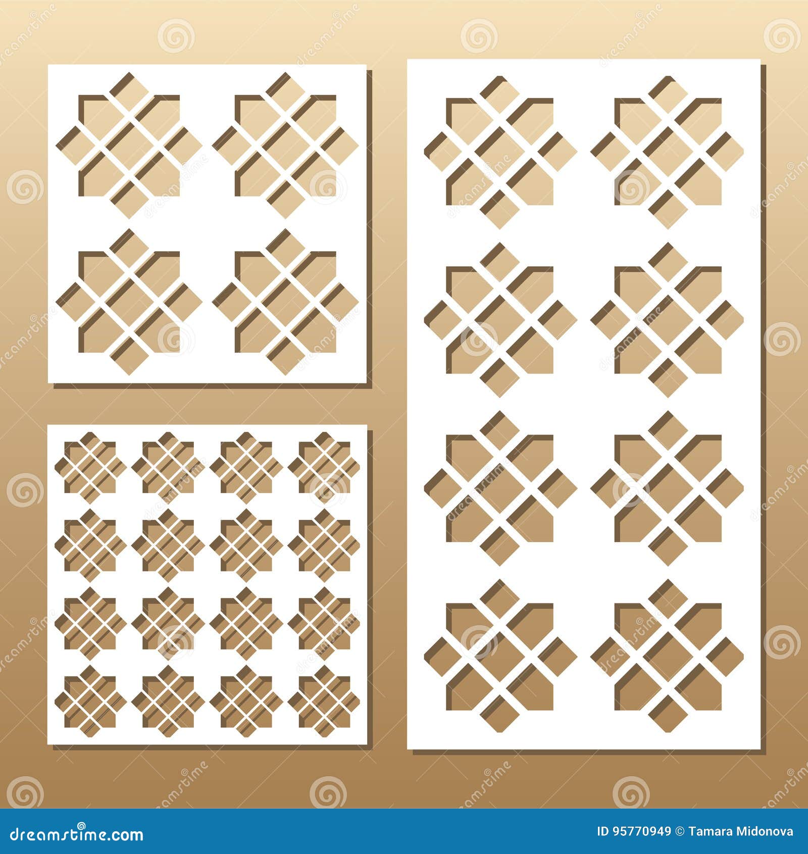 Laser cut panel stock vector. Illustration of layout - 95770949