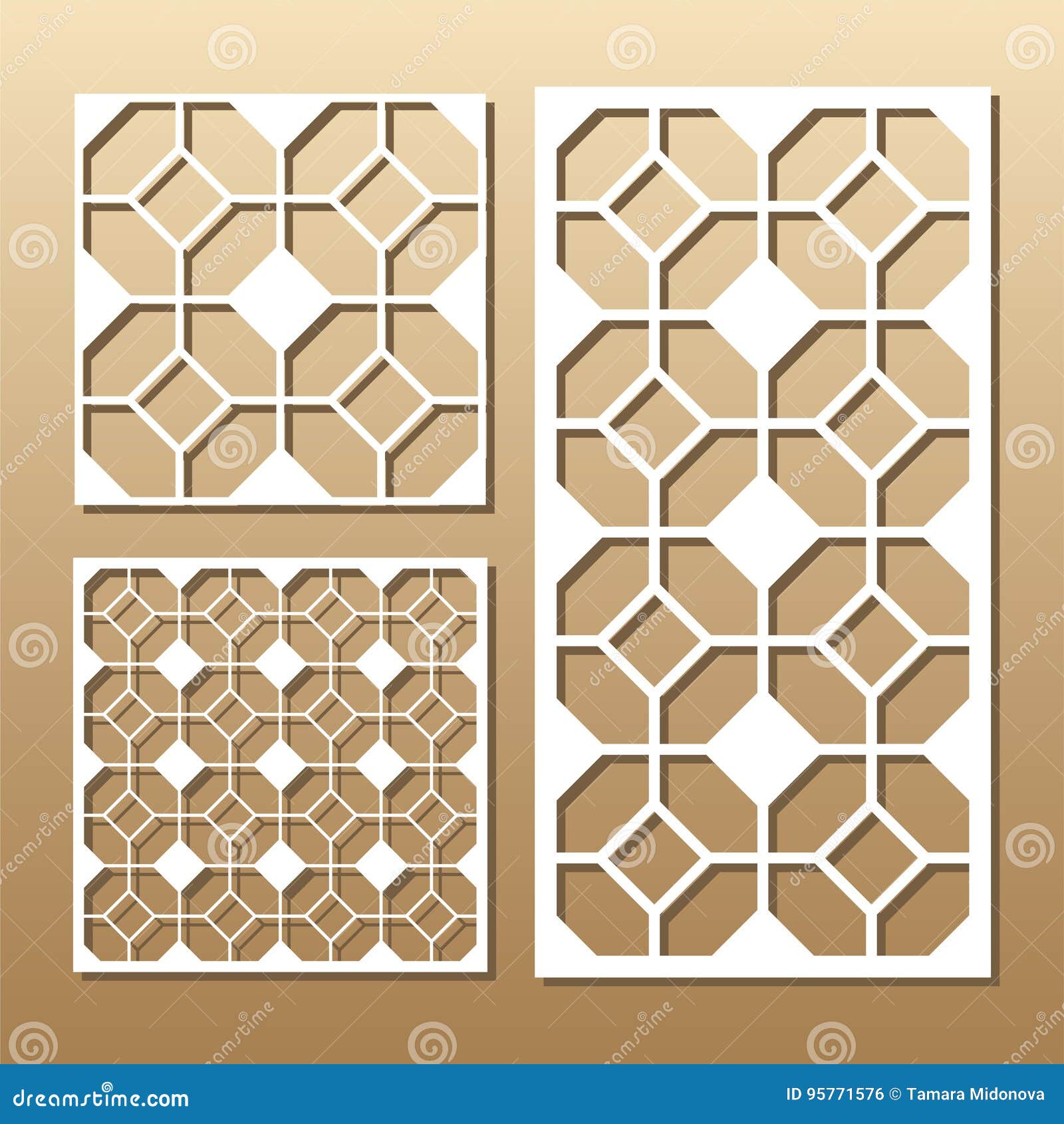 Laser cut panel stock vector. Illustration of menu, engraving - 95771576