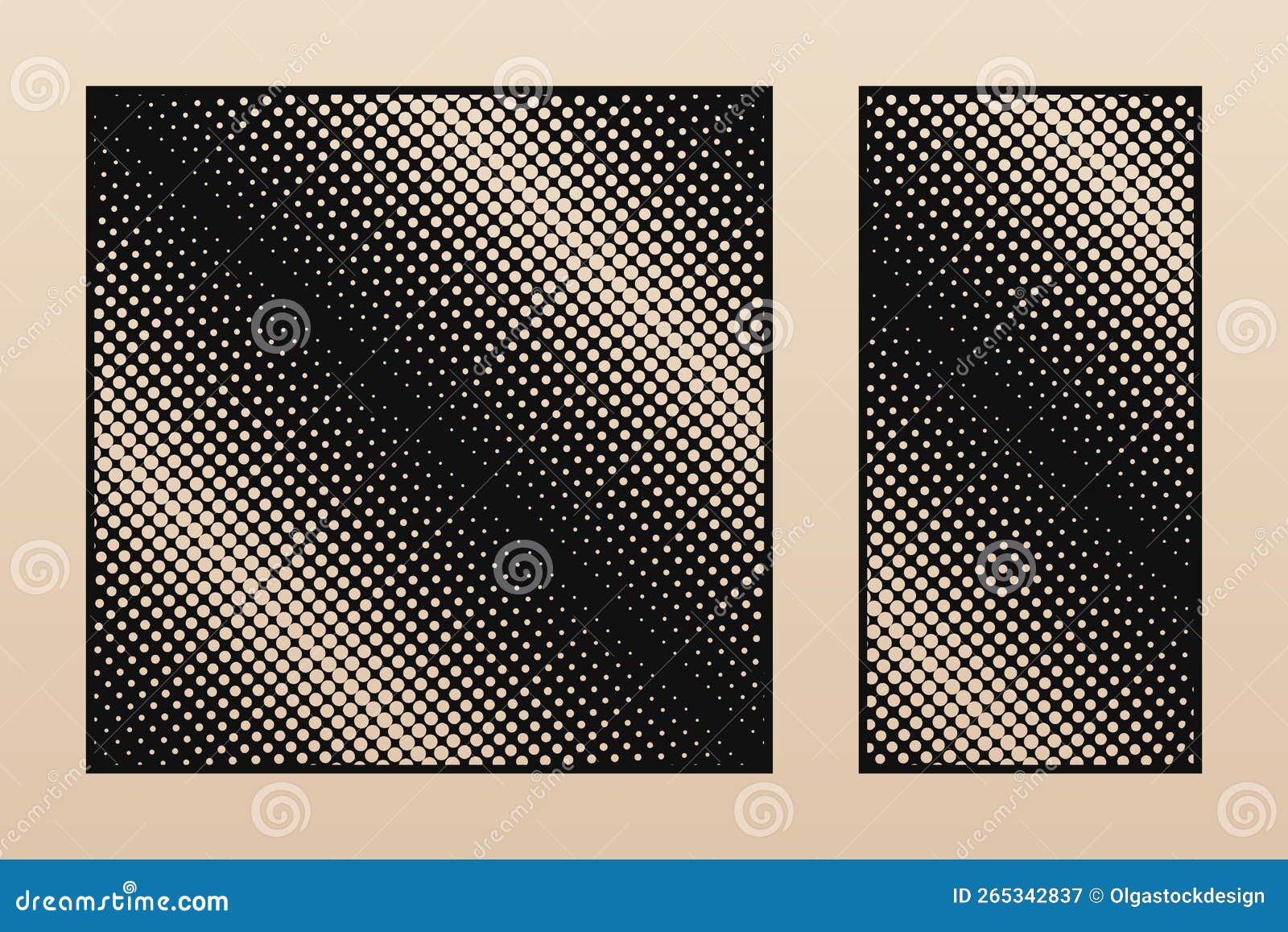 Laser Cut Panels. Vector Design with Abstract Geometric Pattern ...