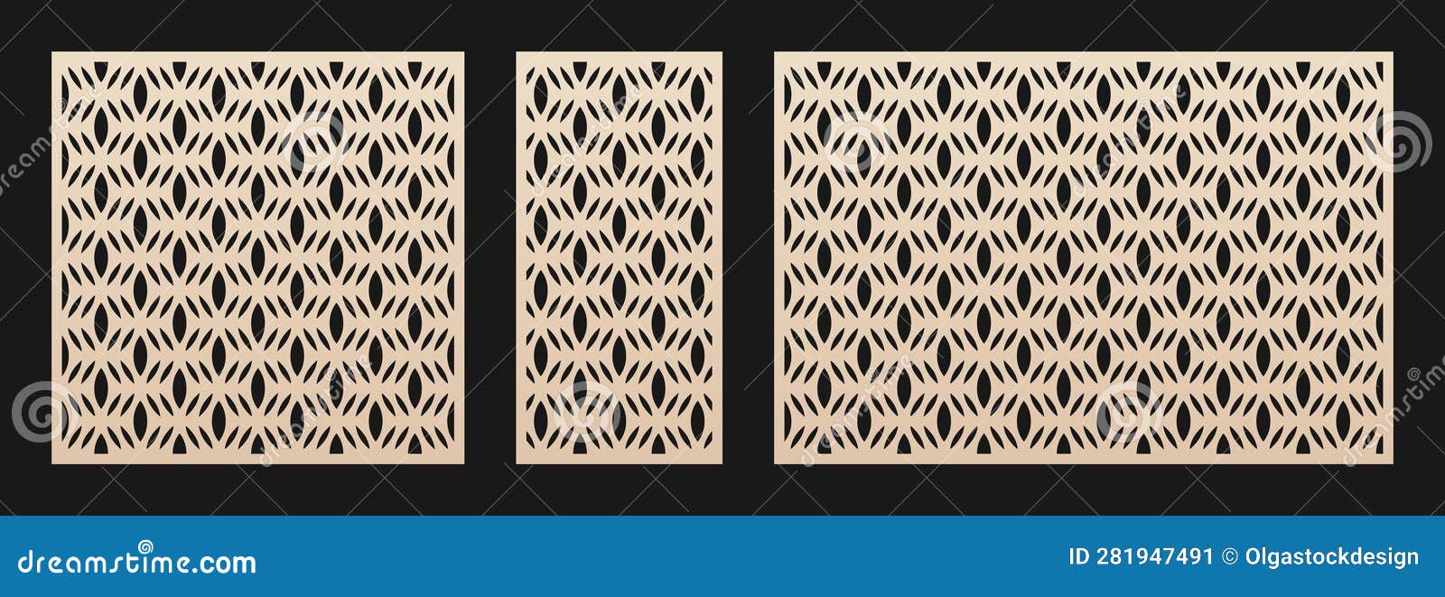 Laser Cut Panels Vector Illustration | CartoonDealer.com #126678282