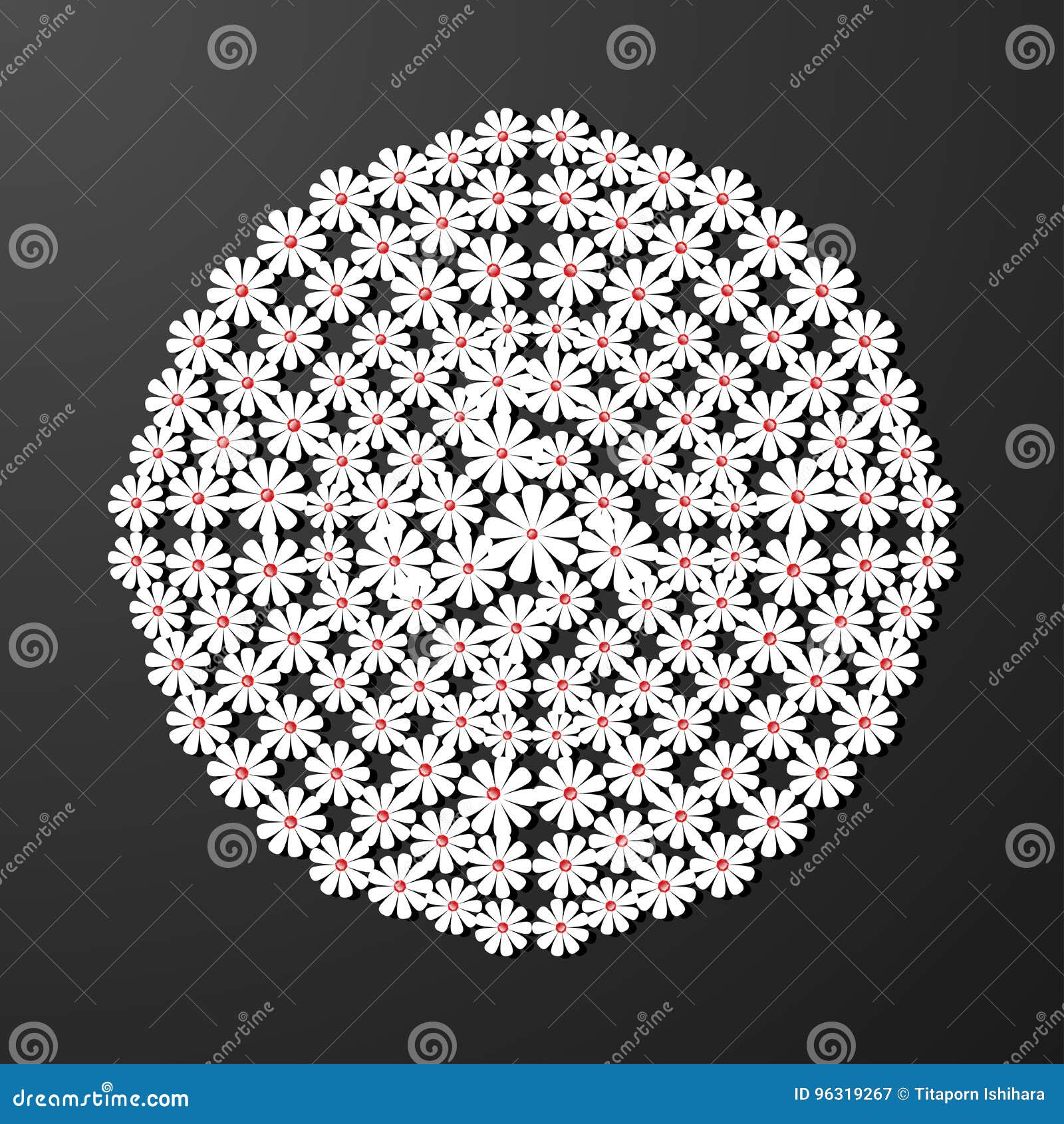 Laser Cut Paper Diamond Flower Vintage Pattern Vector Stock Vector ...