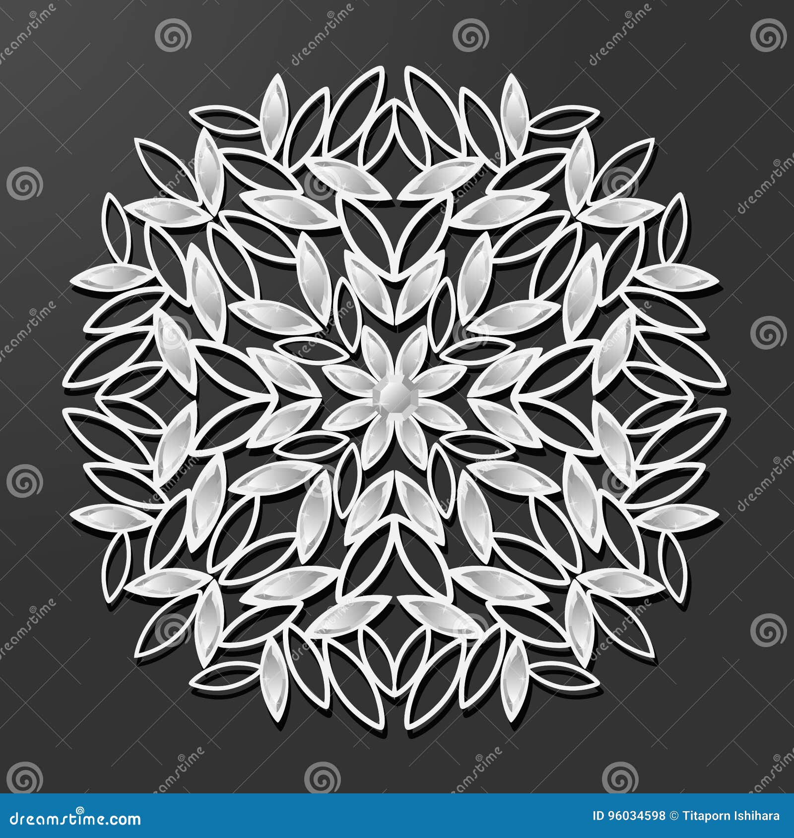 Laser Cut Paper Vintage Pattern Vector Stock Vector - Illustration of ...