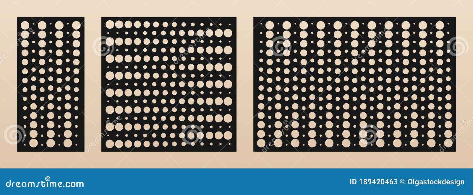 Laser Cut Pattern. Vector Template with Modern Geometric Texture ...