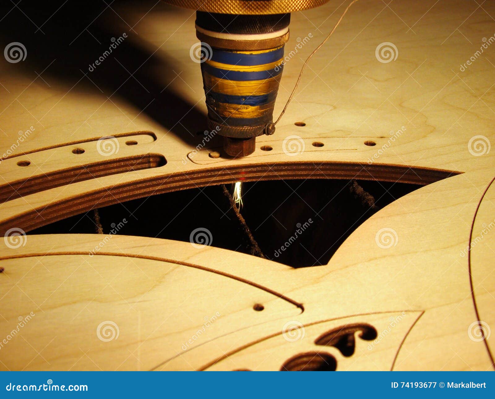 Laser Cut Plywood Symbol Of Drafting Compass Royalty-Free Stock Photo ...