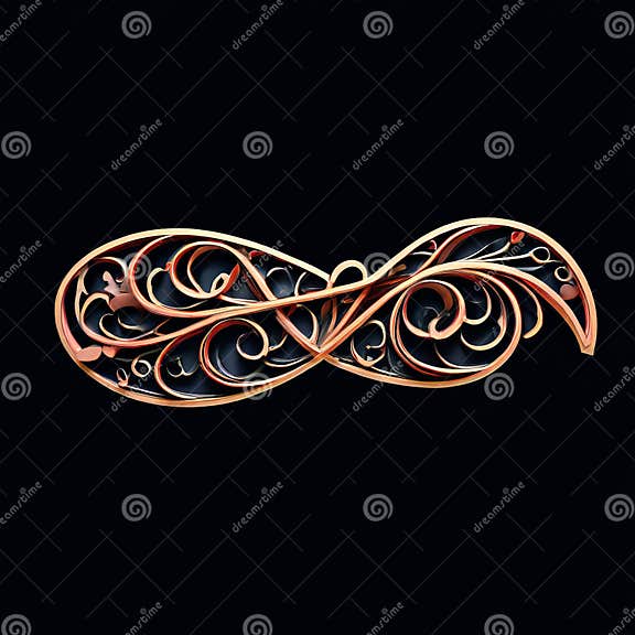 Laser Cut Ribbon a Ribbon with Intricate Patterns or D Stock Image ...
