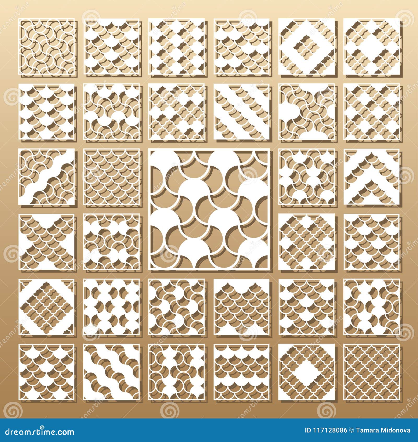 Laser cut vector panel stock vector. Illustration of cover - 117128086