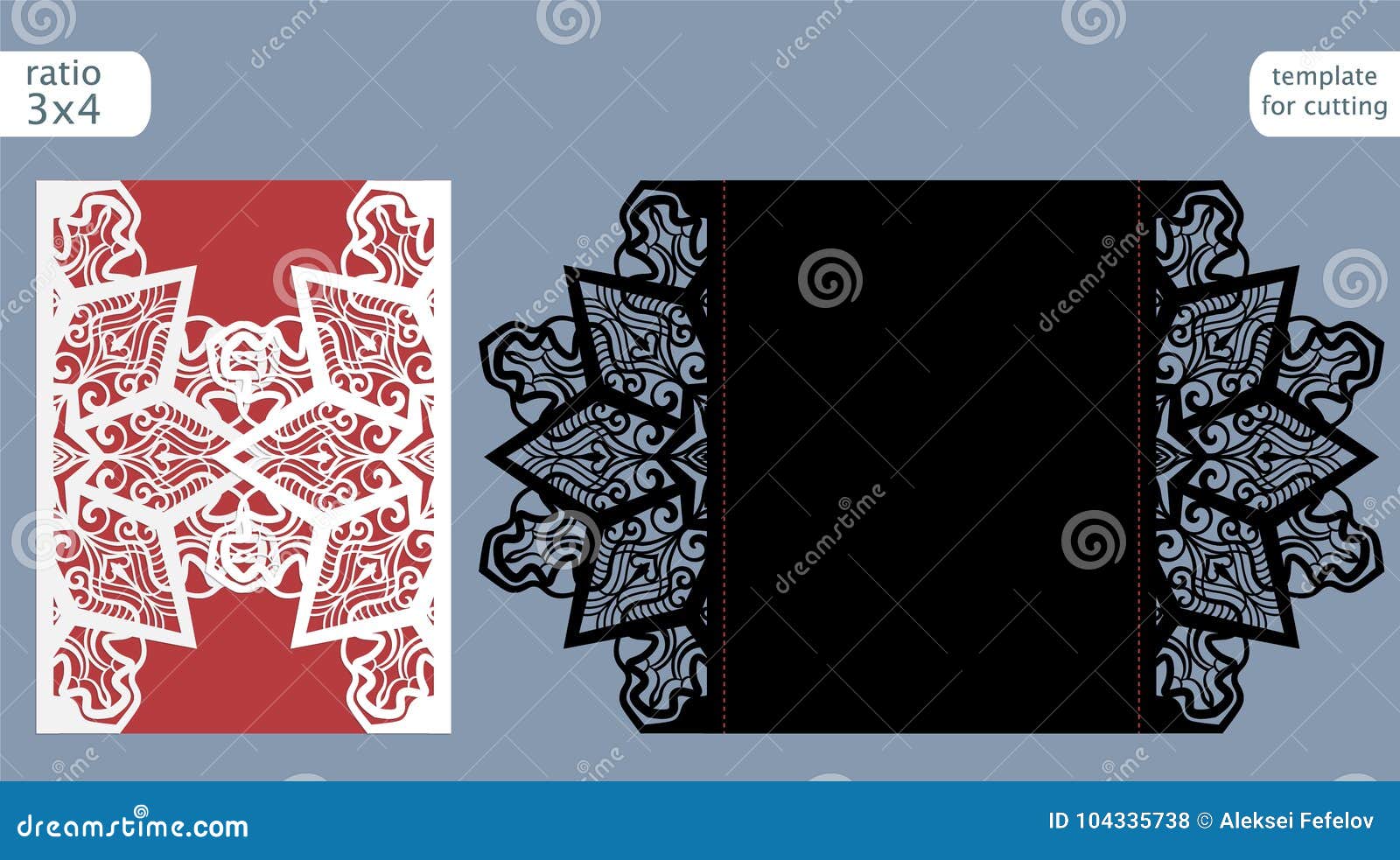 Gate Fold Brochure Mock Up Isolated On White Background. 3 Panel ...