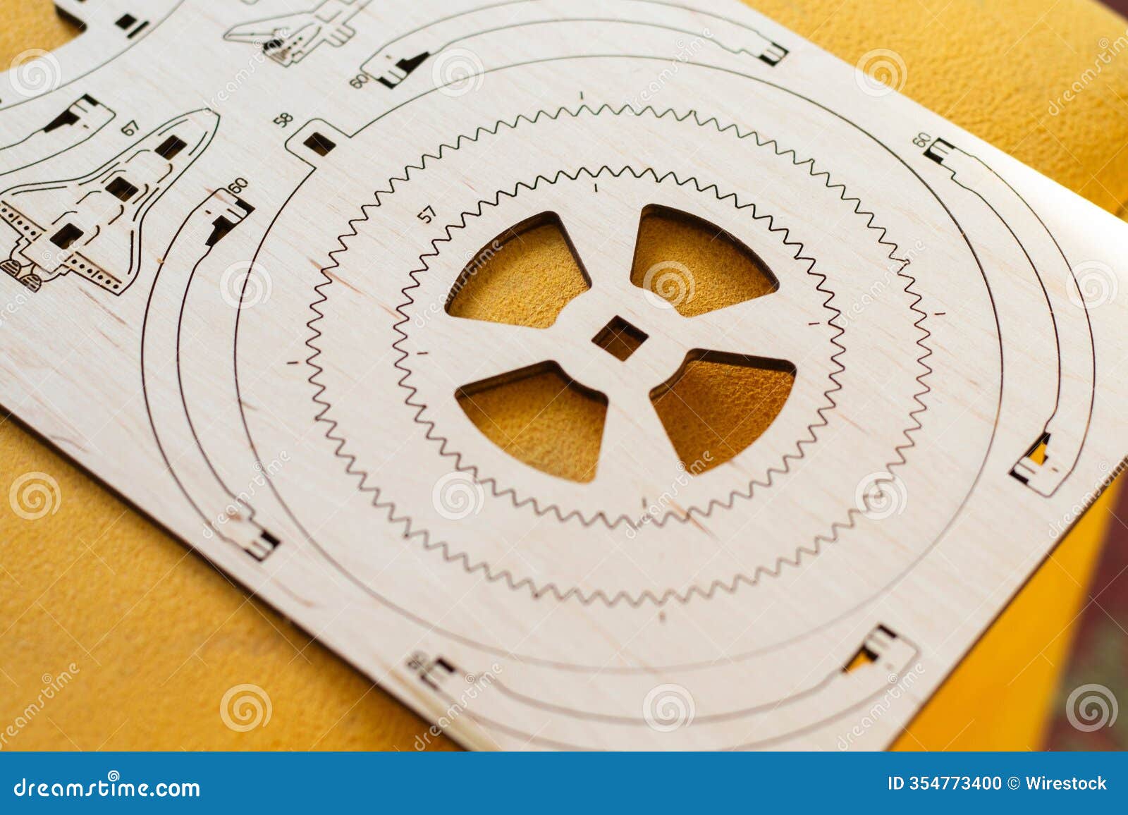 Laser-cut Wooden Model Sheets Stock Illustration - Illustration of ...