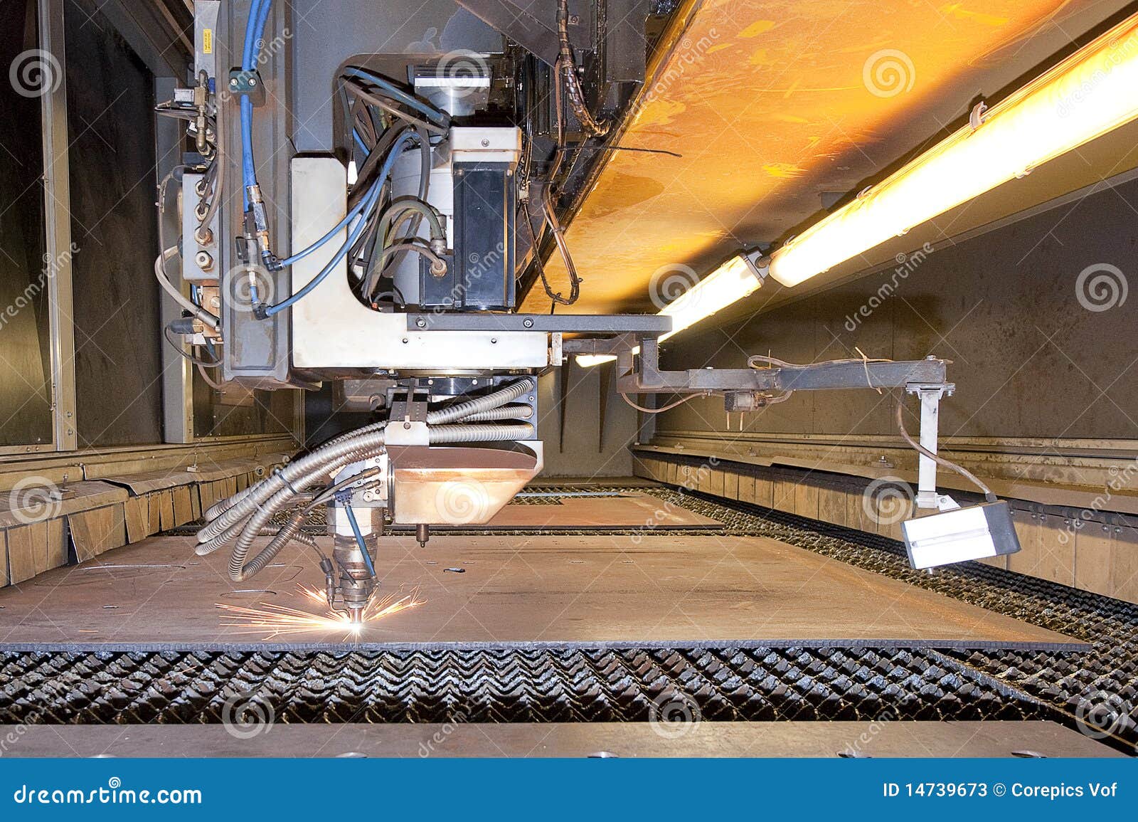 Laser cutter stock image. Image of industry, laser, cutting - 14739673