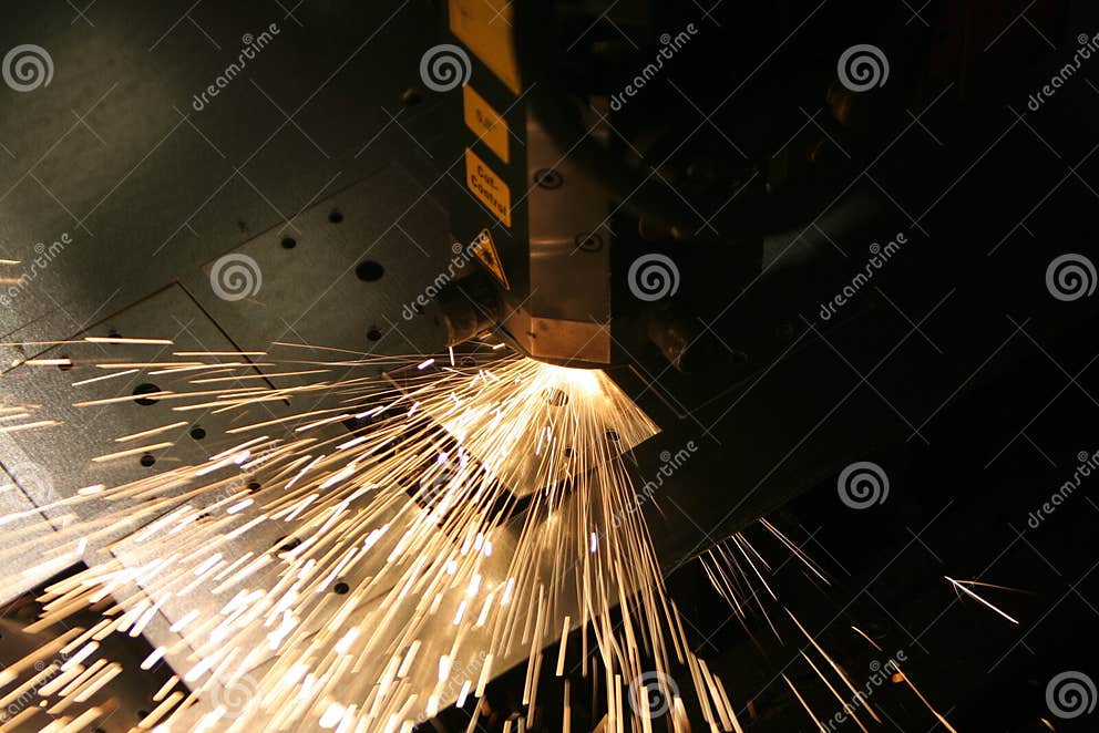 Laser cutting stock photo. Image of engineering, energy - 2003246