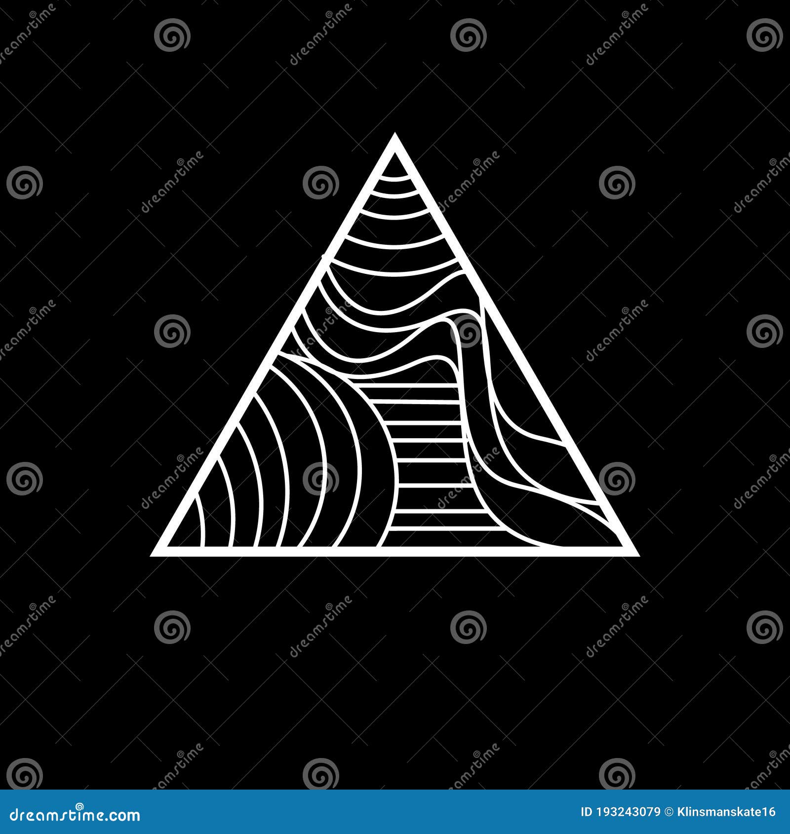Laser Cutting Abstract Frame Triangle Stock Illustration - Illustration ...