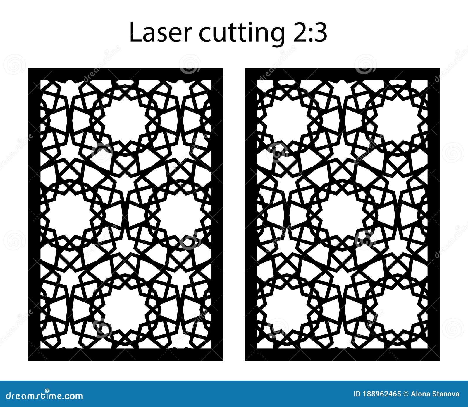 Laser Cutting. Arabesque Decorative Vector Panel. Template for Interior ...