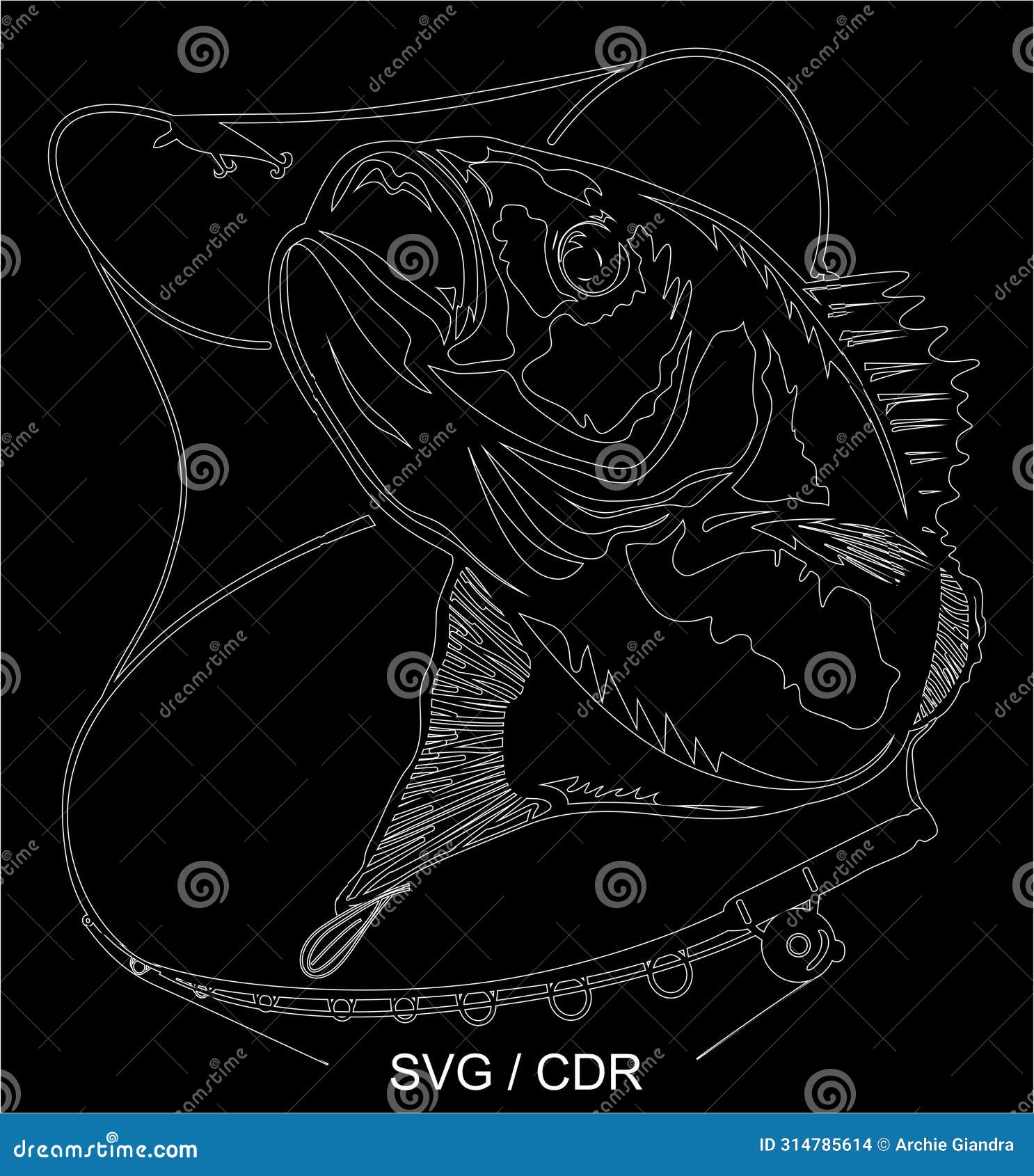 Laser Cutting Fish Template Stock Vector - Illustration of temlates ...