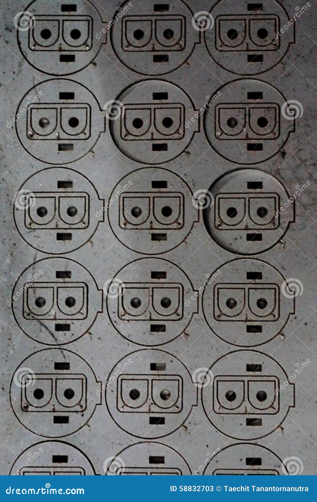 Laser Cutting Look Like Robot Face Stock Illustration - Illustration of ...