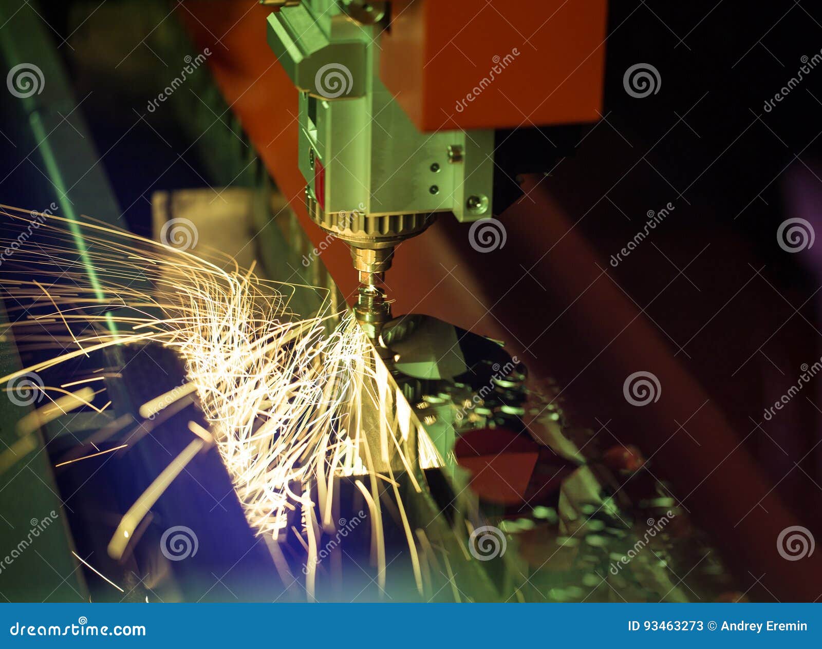 Laser Cutting Machine Stock Image Image Of Automated 93463273