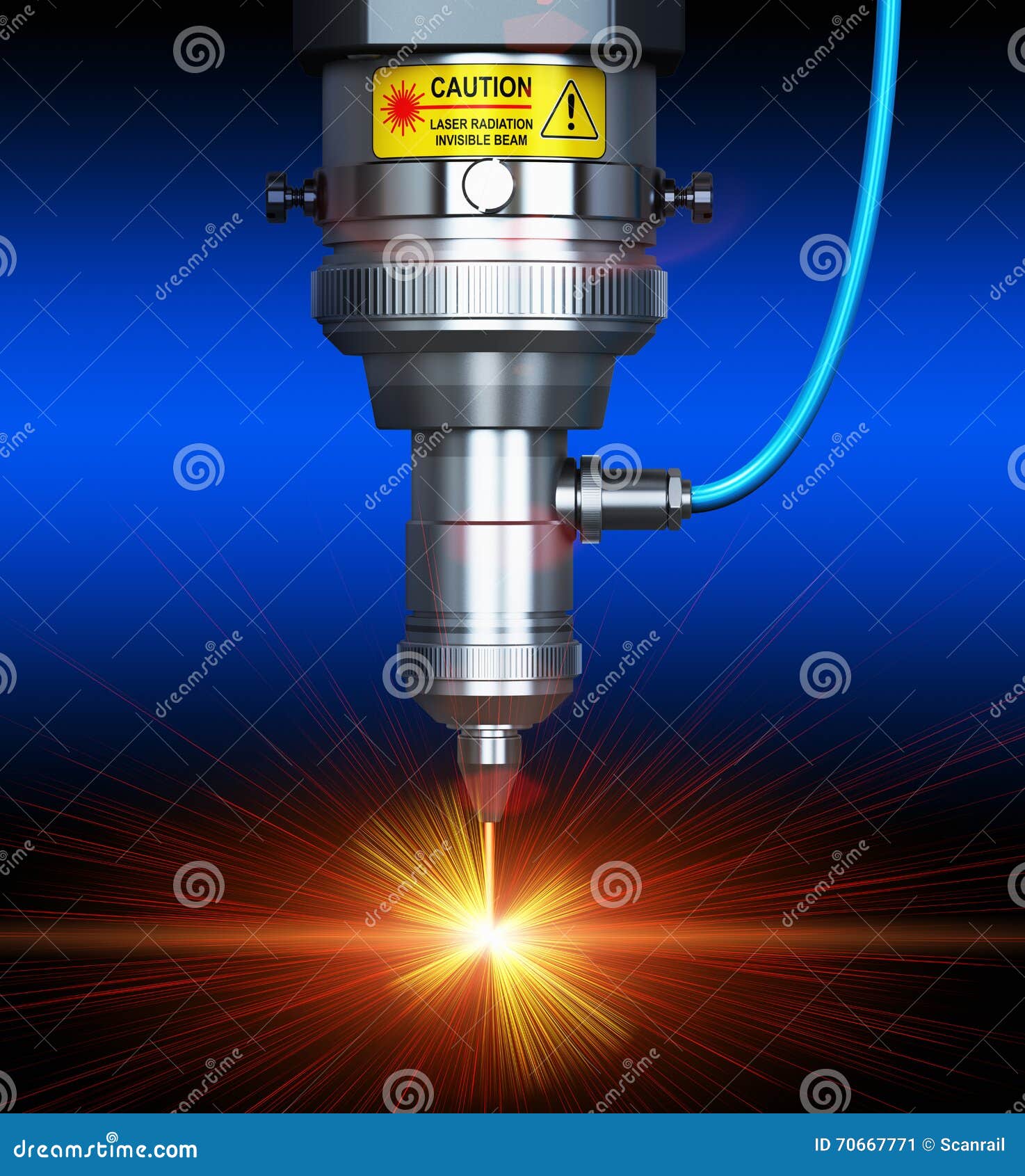 Laser Cutting Technology Royalty-Free Cartoon | CartoonDealer.com #70667771