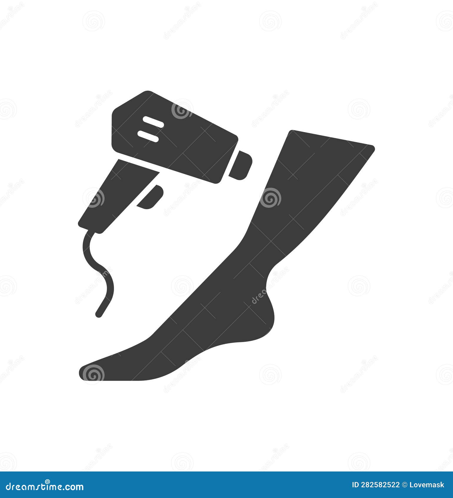 Laser Dermatology Beauty Therapy For Body Skin Glyph Icon. Aesthetic ...