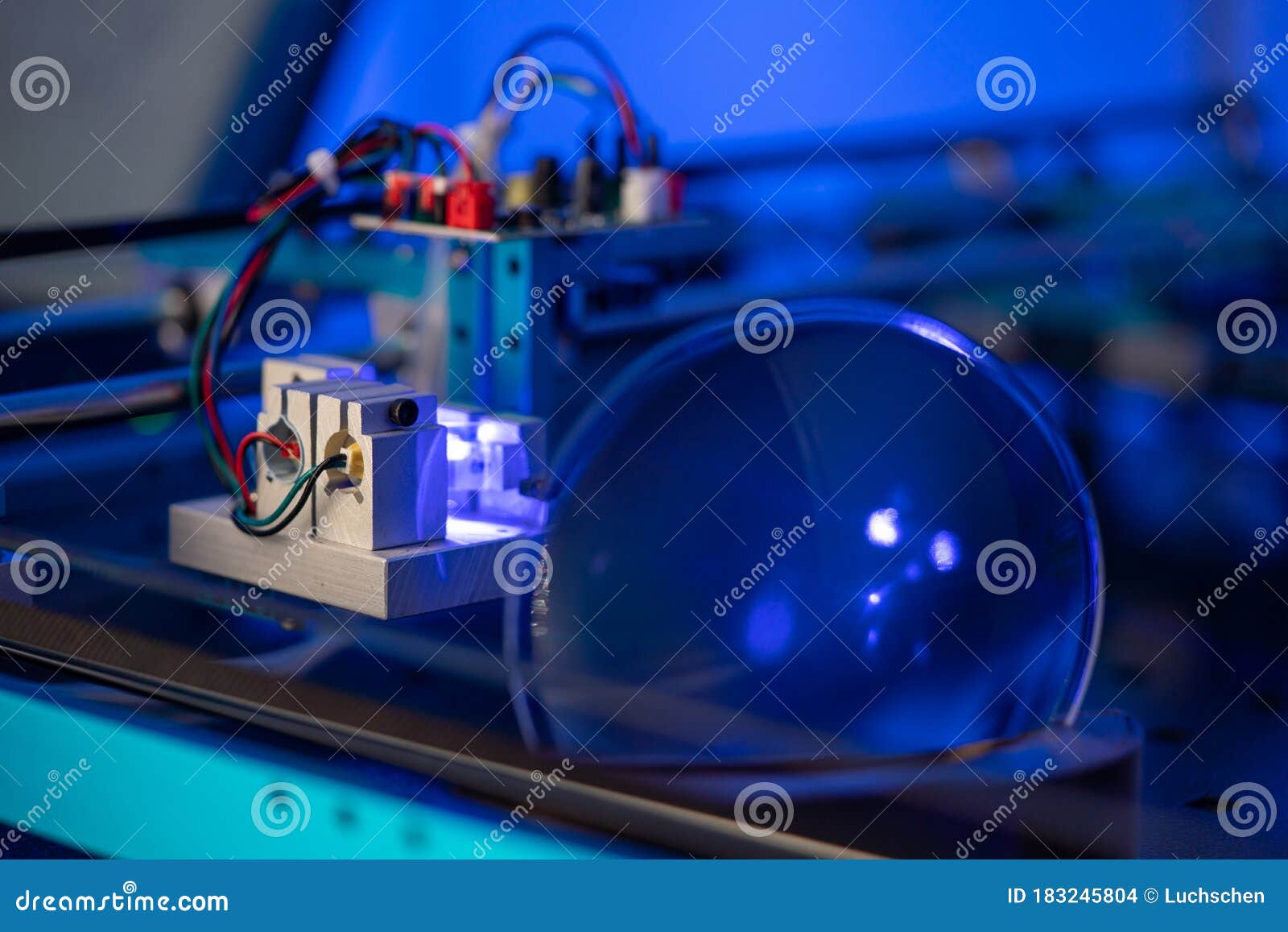 Laser Development System in Optical Laboratory Stock Photo - Image of ...