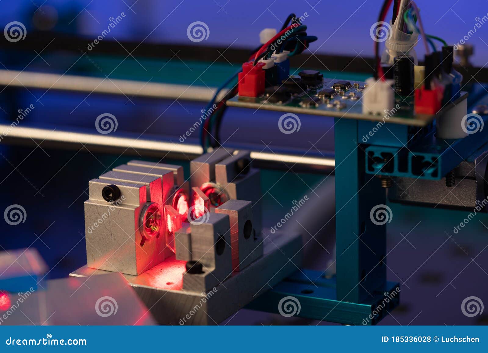 Laser Development System in Optical Laboratory Stock Photo - Image of ...