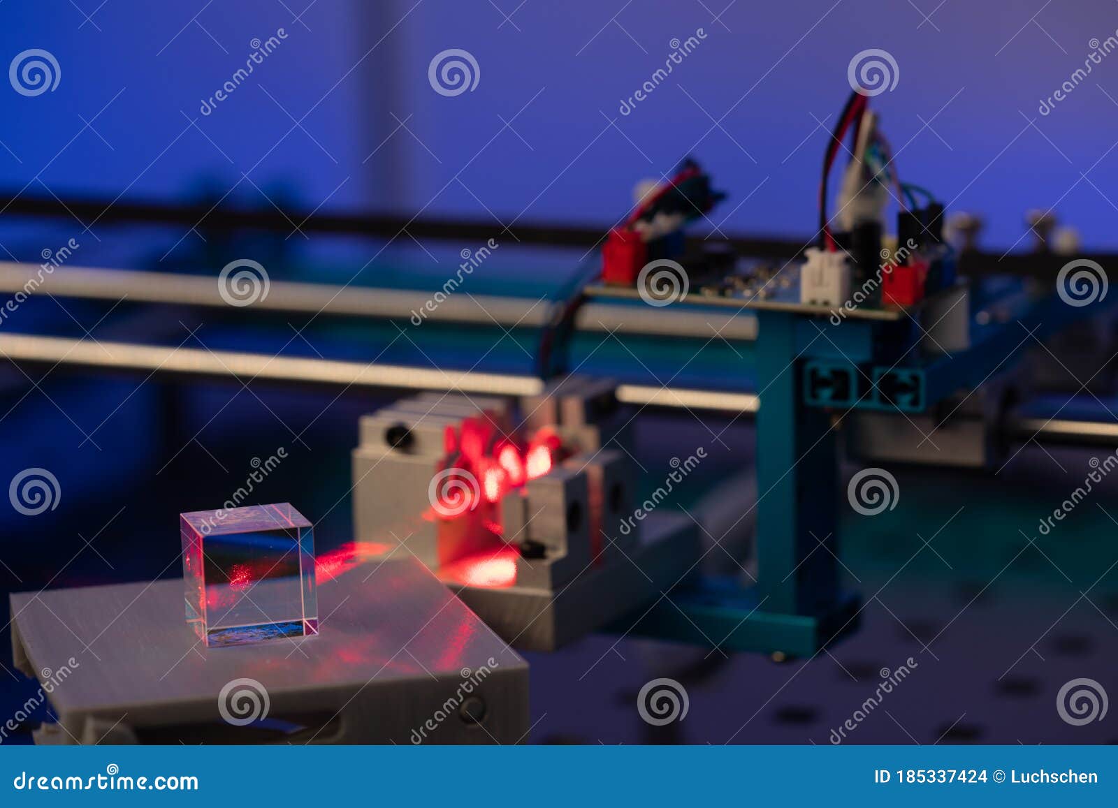 Laser Development System in Optical Laboratory Stock Photo - Image of ...