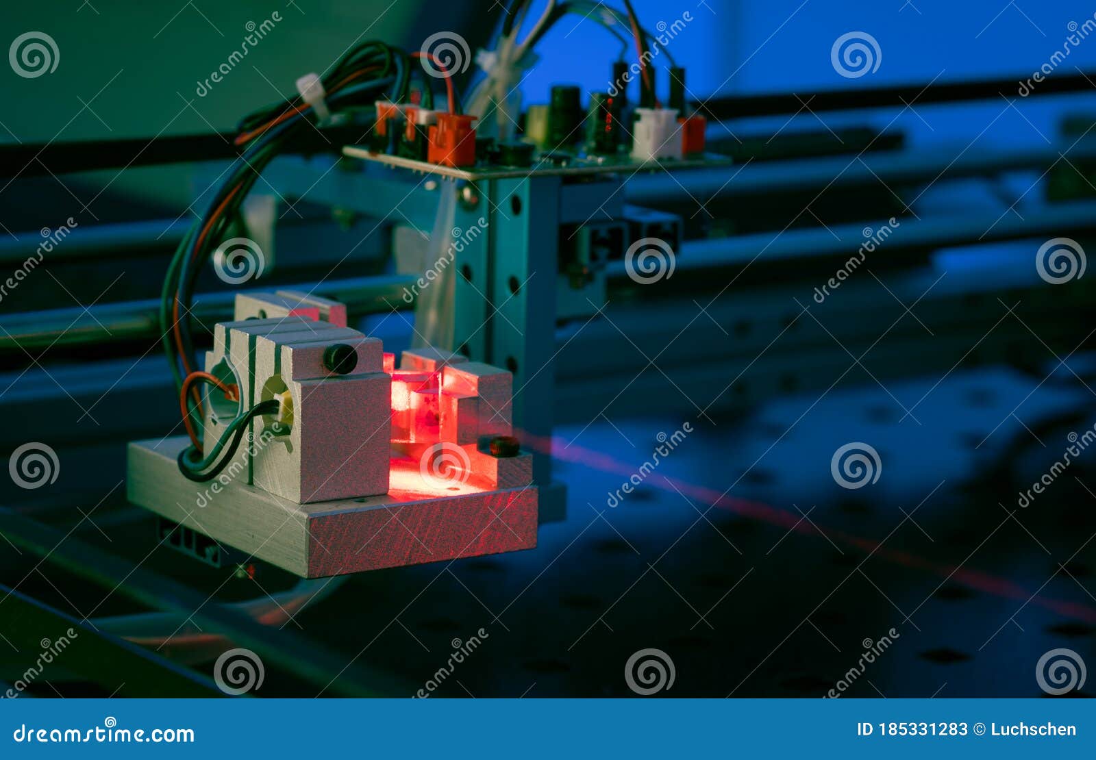 Laser Development System in Optical Laboratory Stock Image - Image of ...