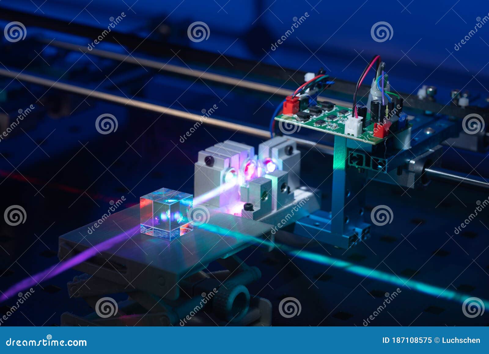 Laser Development System in Optical Laboratory Stock Image - Image of ...