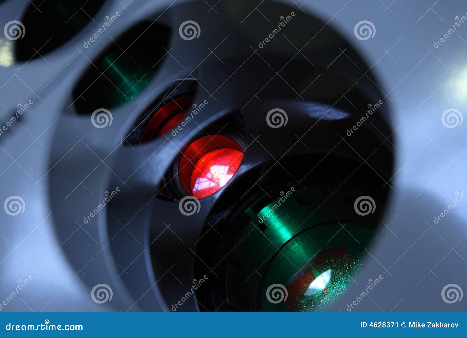 Laser emitter system. stock image. Image of blue, optics - 4628371