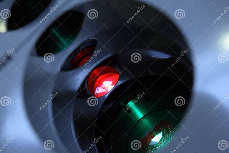 Laser emitter system. stock image. Image of blue, optics - 4628371