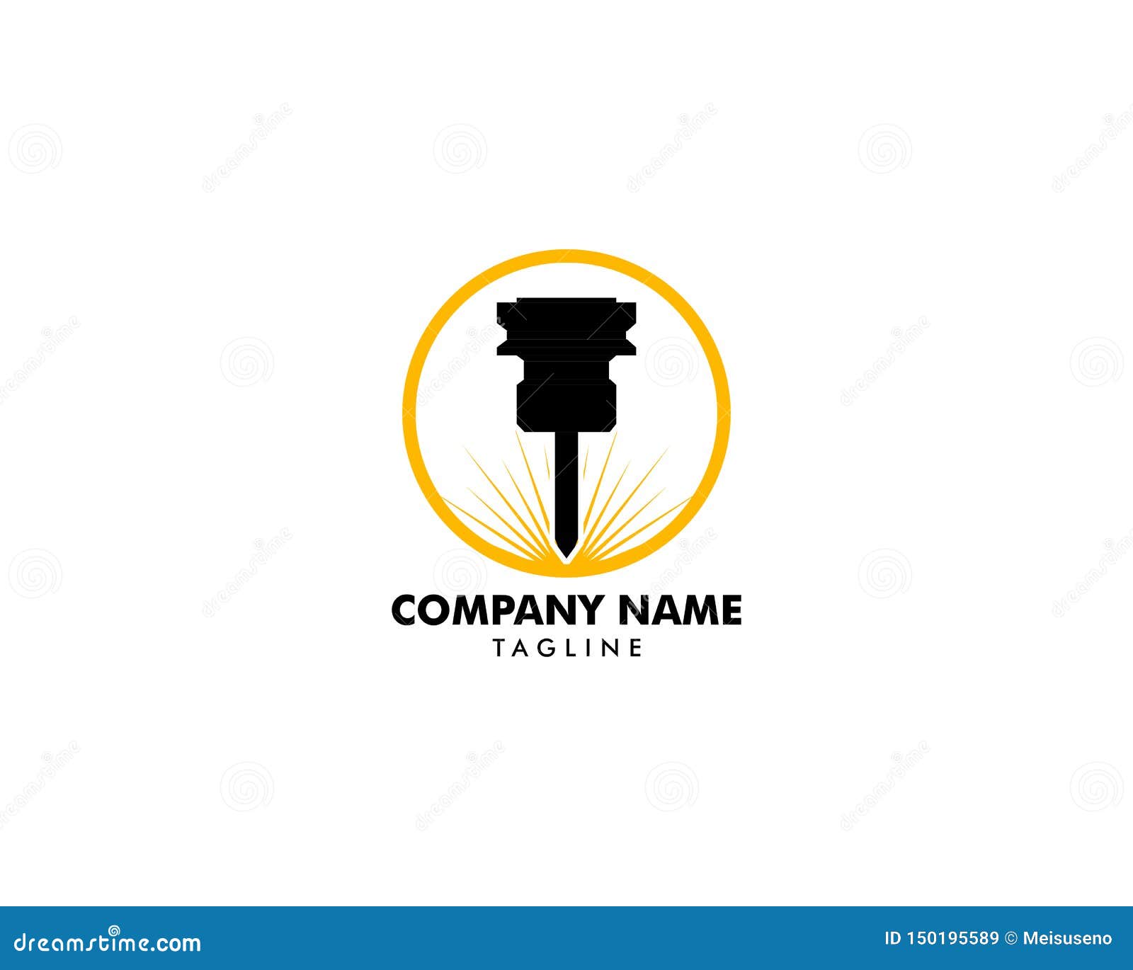 Laser Engraving Machine Vector Design Logo Template Stock Vector ...